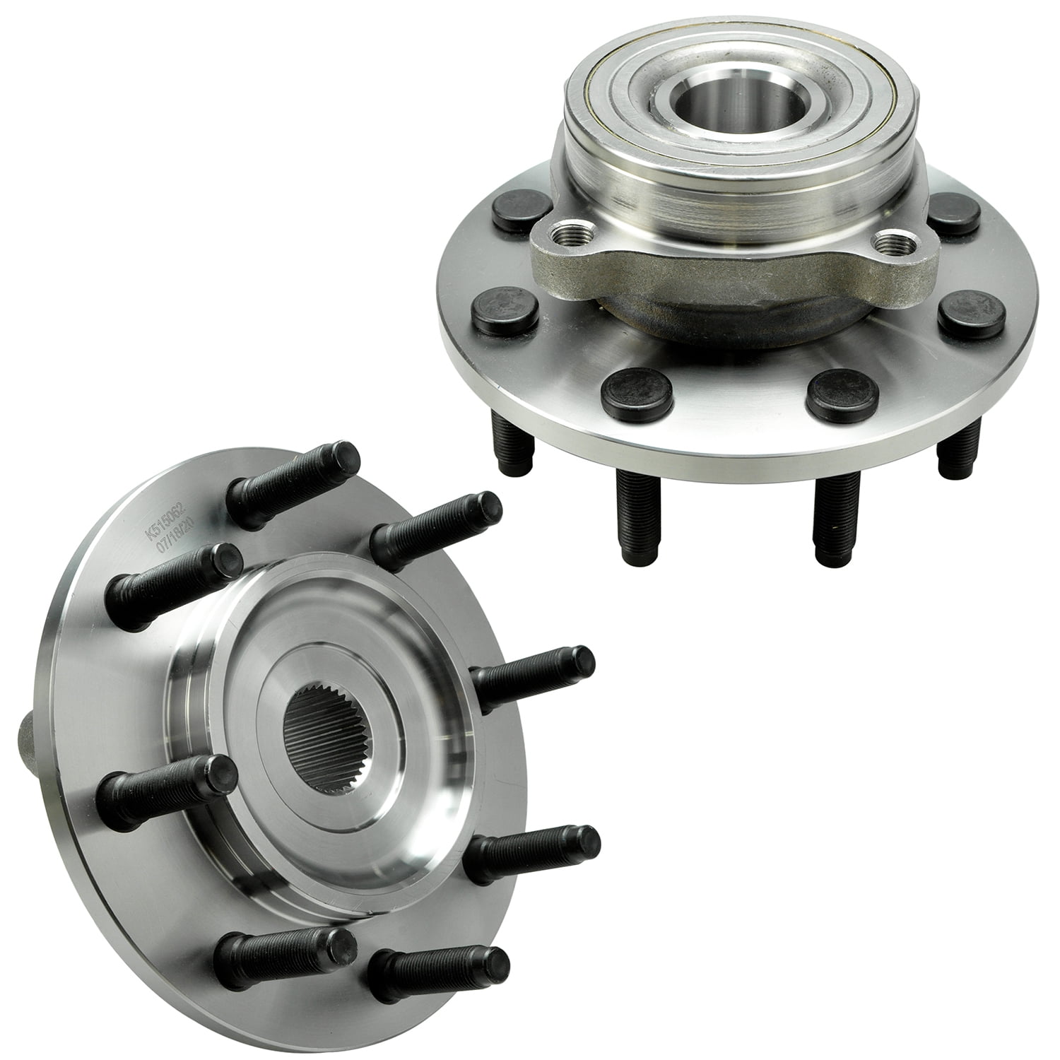 Detroit Axle - Front 2pc Wheel Bearing Hubs for 4WD 2000-2001 Dodge Ram ...