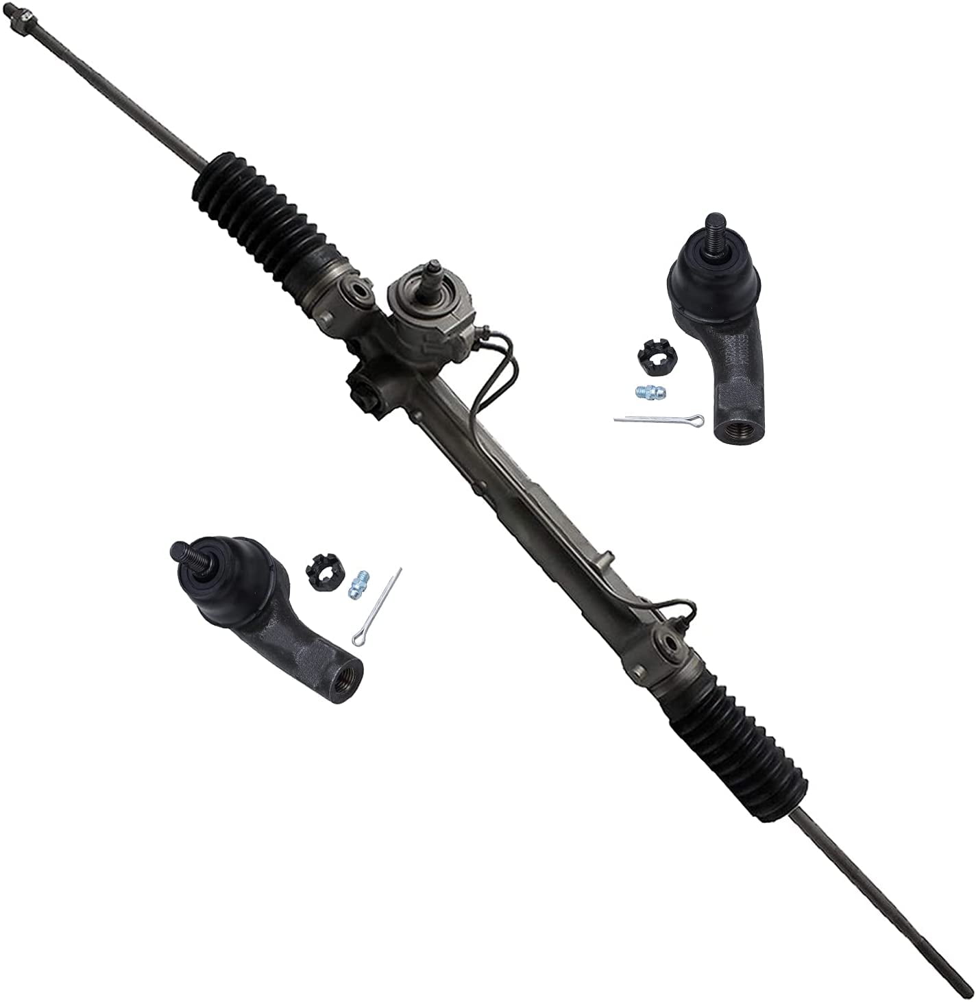 Detroit Axle - Front 3pc Rack and Pinion Kit for 2008-2011 Ford Focus ...