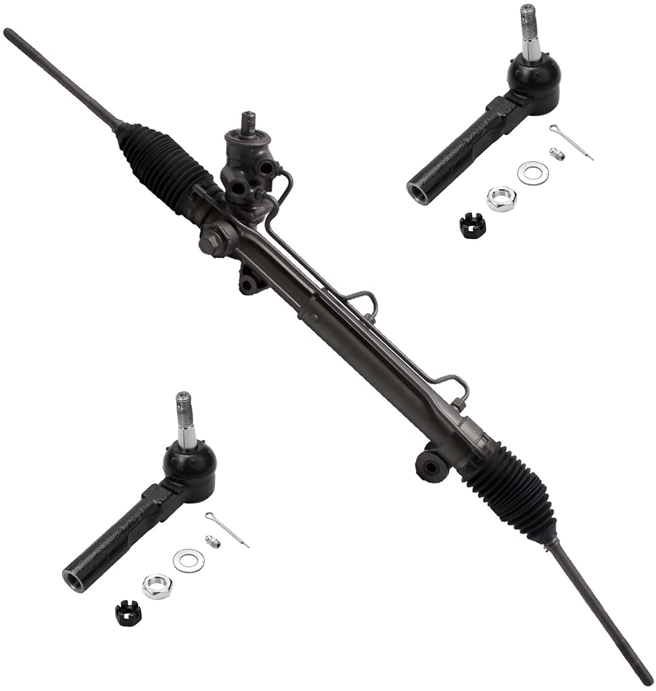 Detroit Axle - Front 3pc Rack and Pinion Kit for Chevy Malibu ...