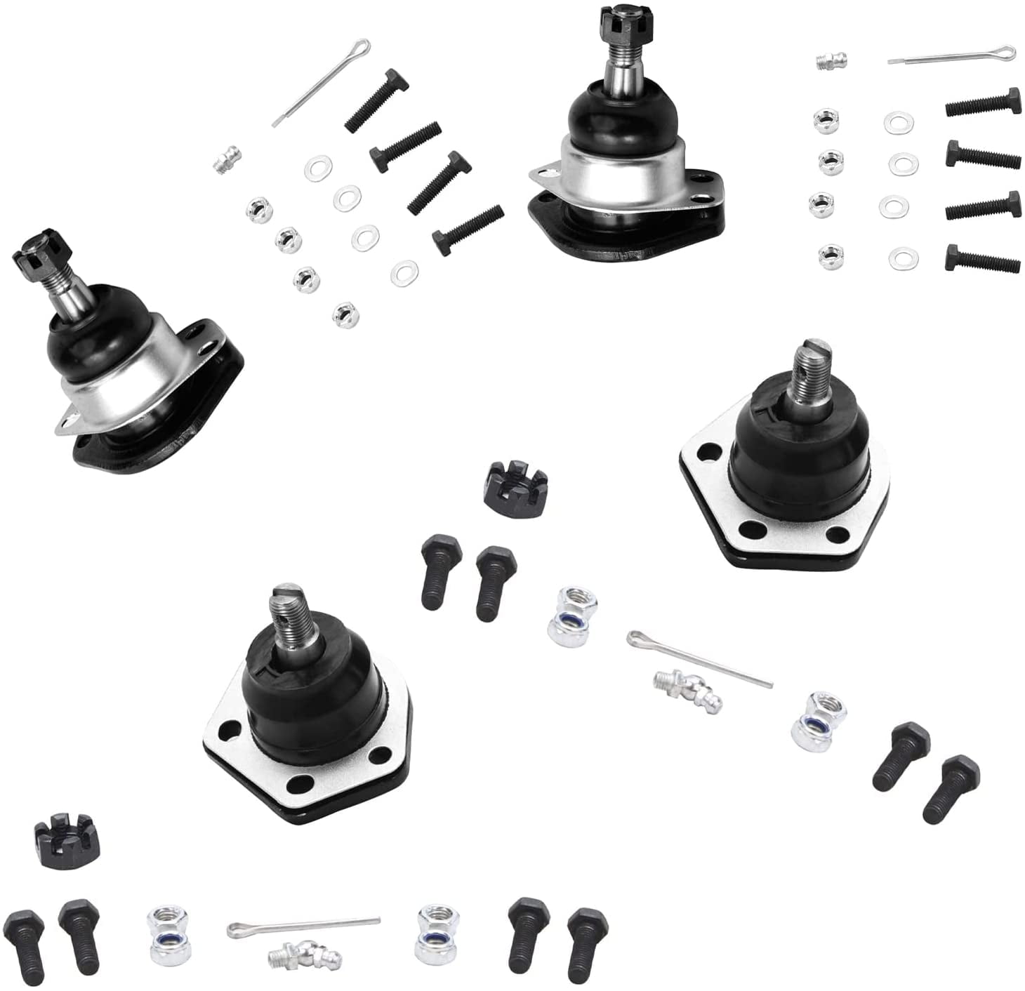 Detroit Axle - Front 4pc Ball Joints for Chevrolet S10 Blazer GMC Jimmy S15 Sonoma Syclone ...