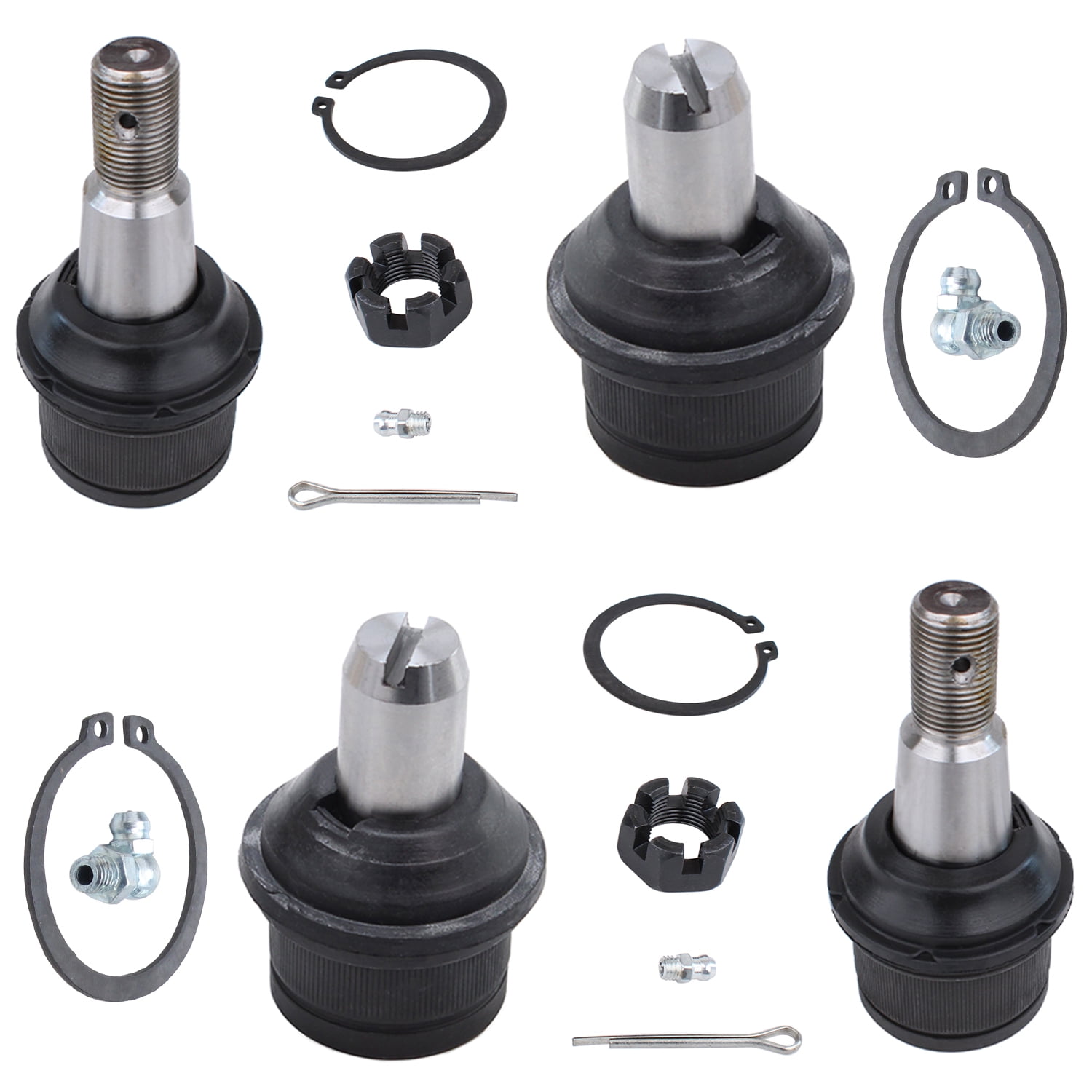 Detroit Axle - Front 4pc Ball Joints for E-150 E-250 Econoline E-350 ...