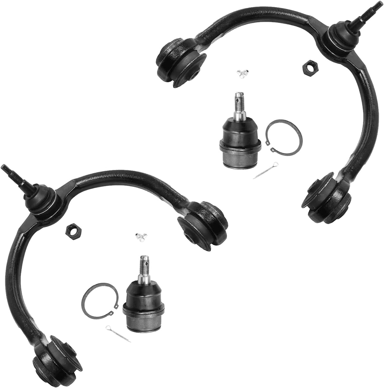 Detroit Axle - Front 4pc Control Arms Kit for 2005-2010 Jeep Commander ...