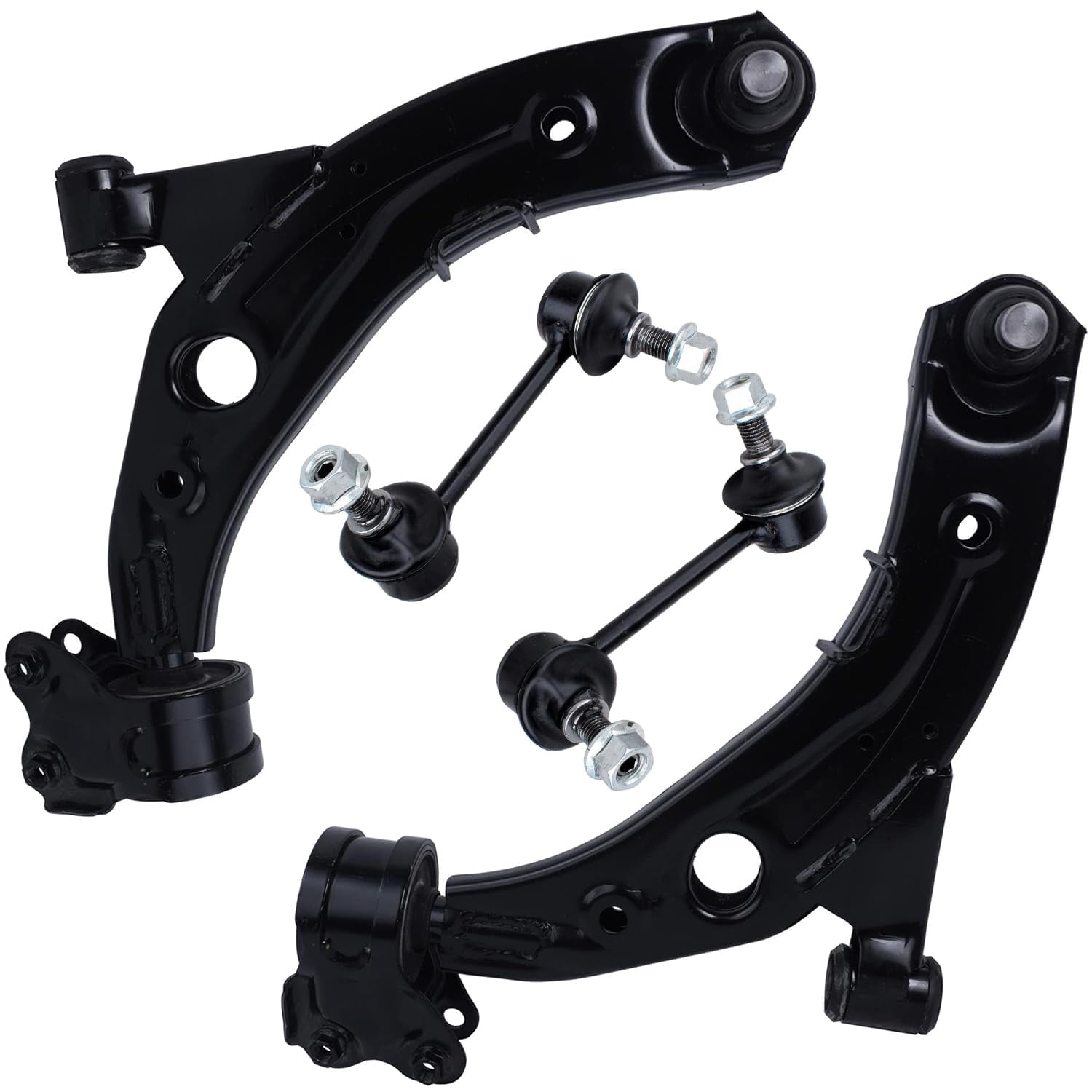 Detroit Axle - Front 4pc Control Arms Kit for 07-12 Mazda CX-7, 2 Lower ...