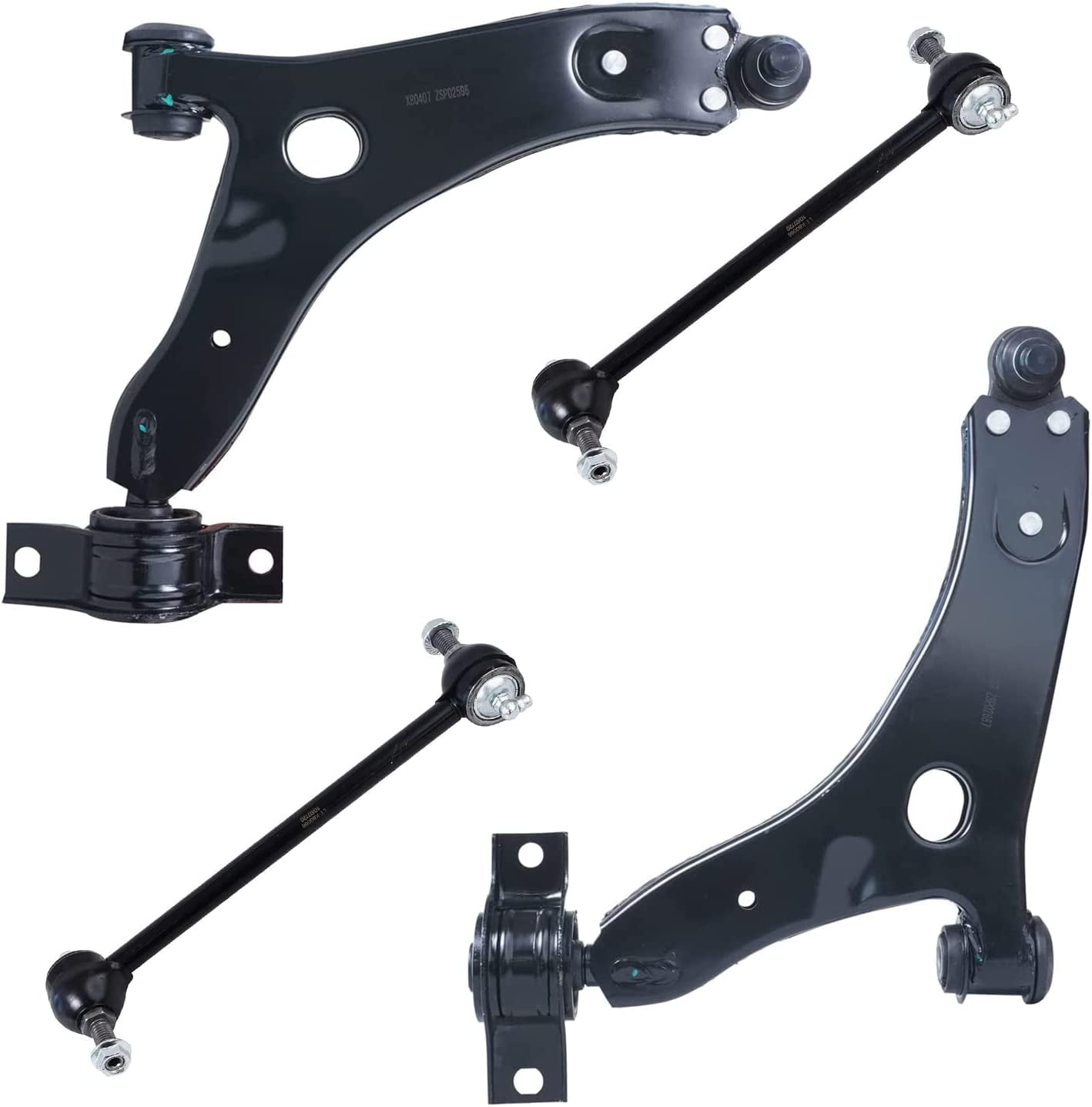 Detroit Axle - Front 4pc Control Arms Kit for 2004-2011 Ford Focus, 2 ...