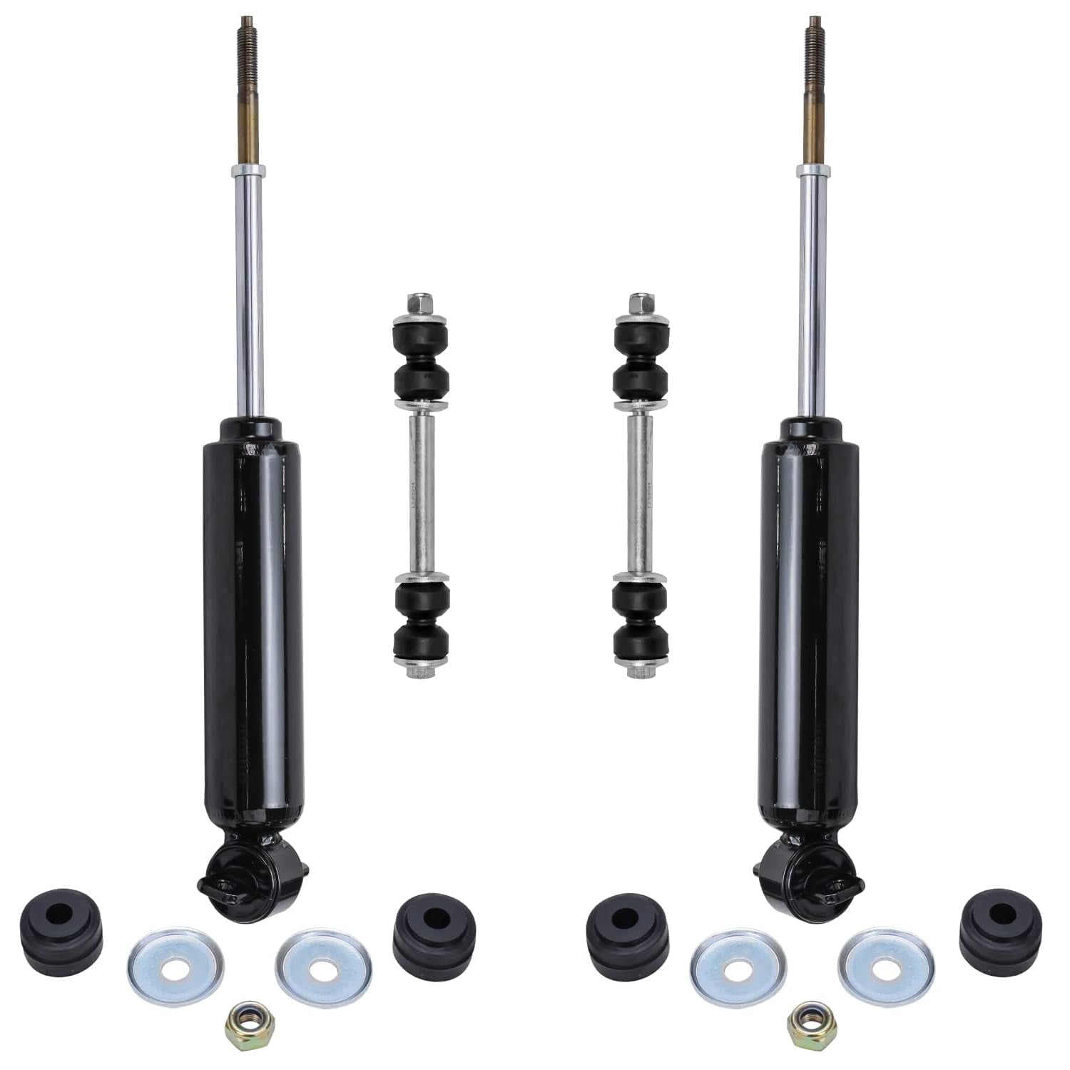 Detroit Axle - Front 4pc Shock Absorbers Kit for Chevy S10 Blazer GMC ...