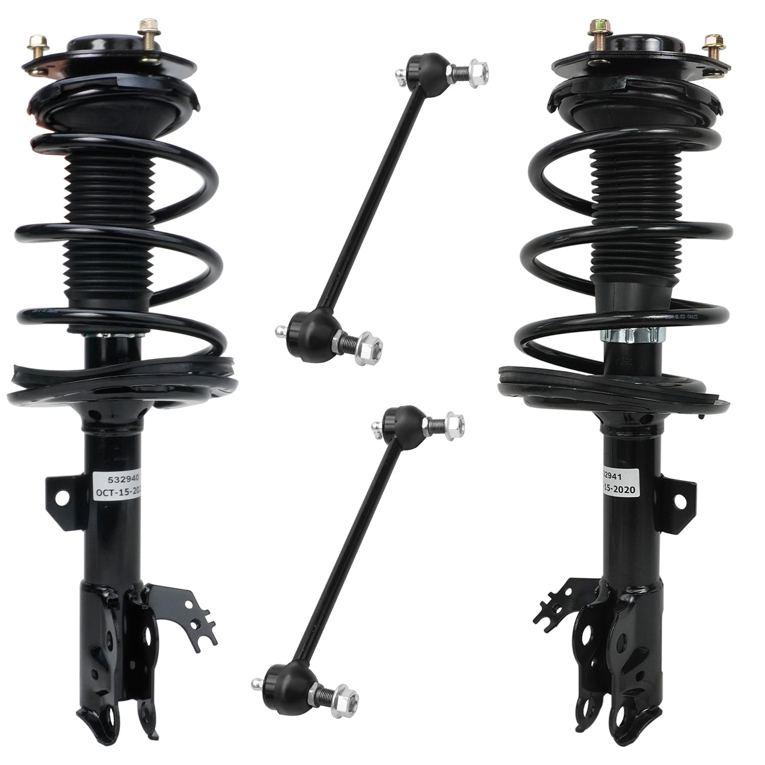 Detroit Axle - Front 4pc Struts Kit for 12-17 Toyota Camry, 2 Struts w ...