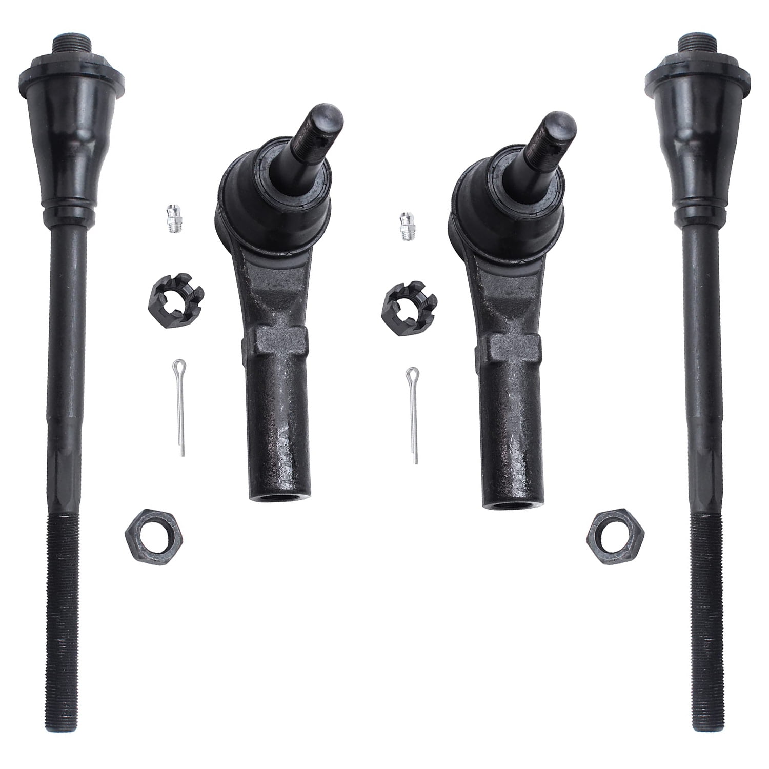 Detroit Axle - Front 4pc Tie Rods for 11-19 Chevy Silverado GMC Sierra ...