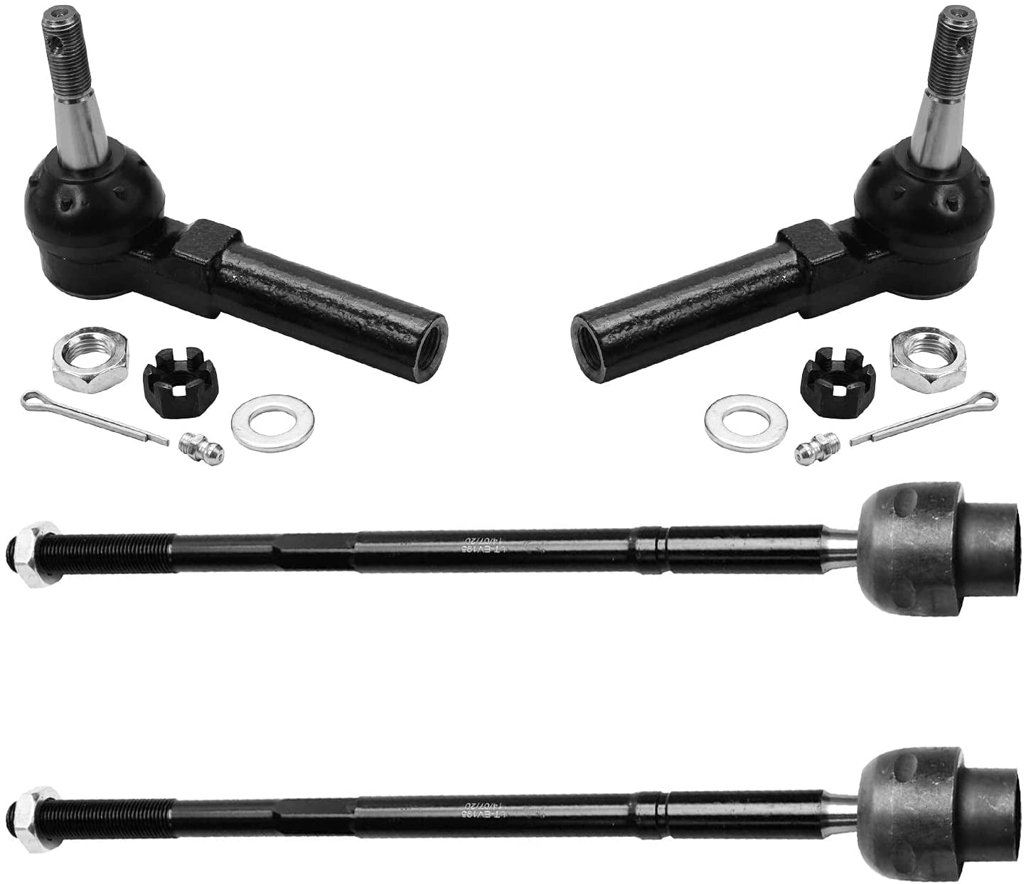 Detroit Axle - Front 4pc Tie Rods for Chevy Impala Monte Carlo Buick ...