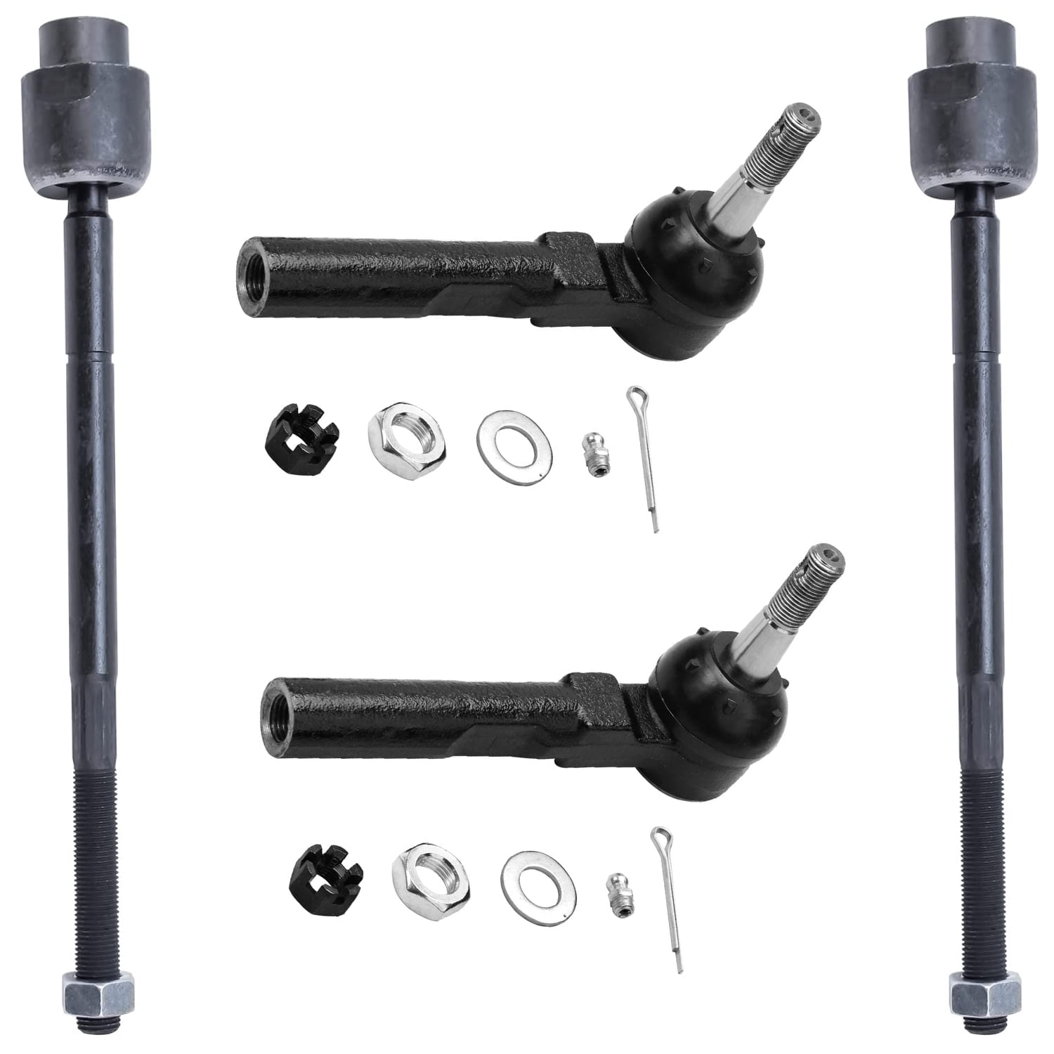 Detroit Axle - Front 4pc Tie Rods for Chevy Classic Malibu Oldsmobile ...