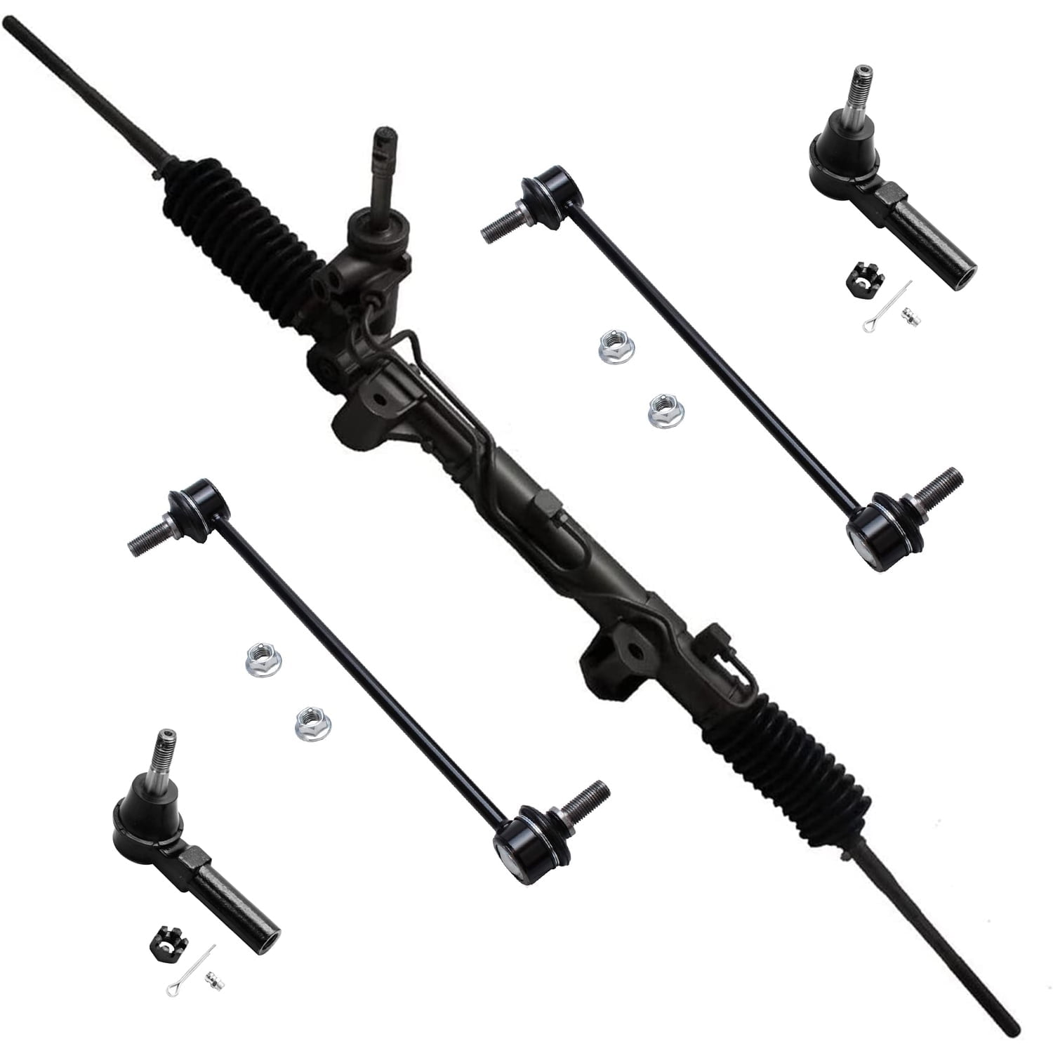 Detroit Axle - Front 5pc Rack & Pinion Kit for 07-14 Dodge Avenger ...