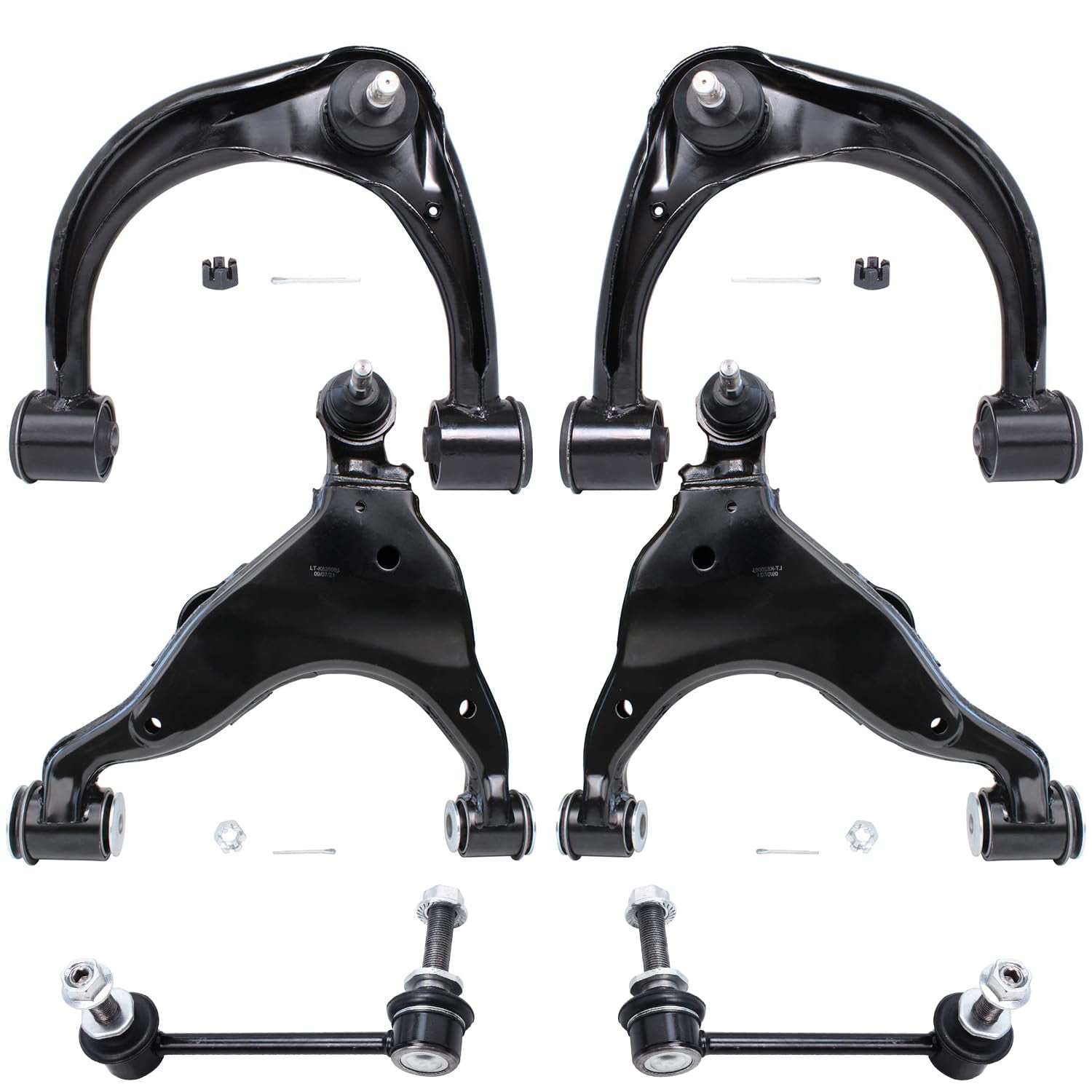 Detroit Axle - Front 6pc Control Arms Kit for 2003-2009 Lexus GX470 ...