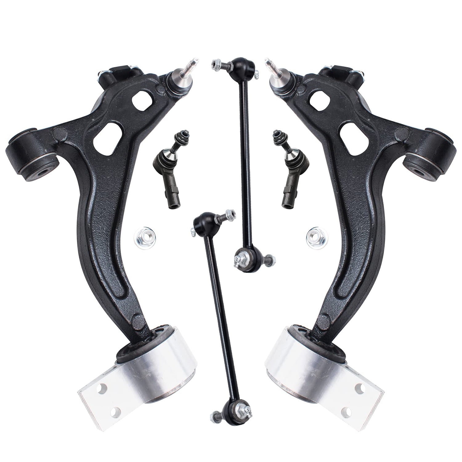 Detroit Axle - Front 6pc Control Arms Kit for AWD 05-07 Ford Five ...