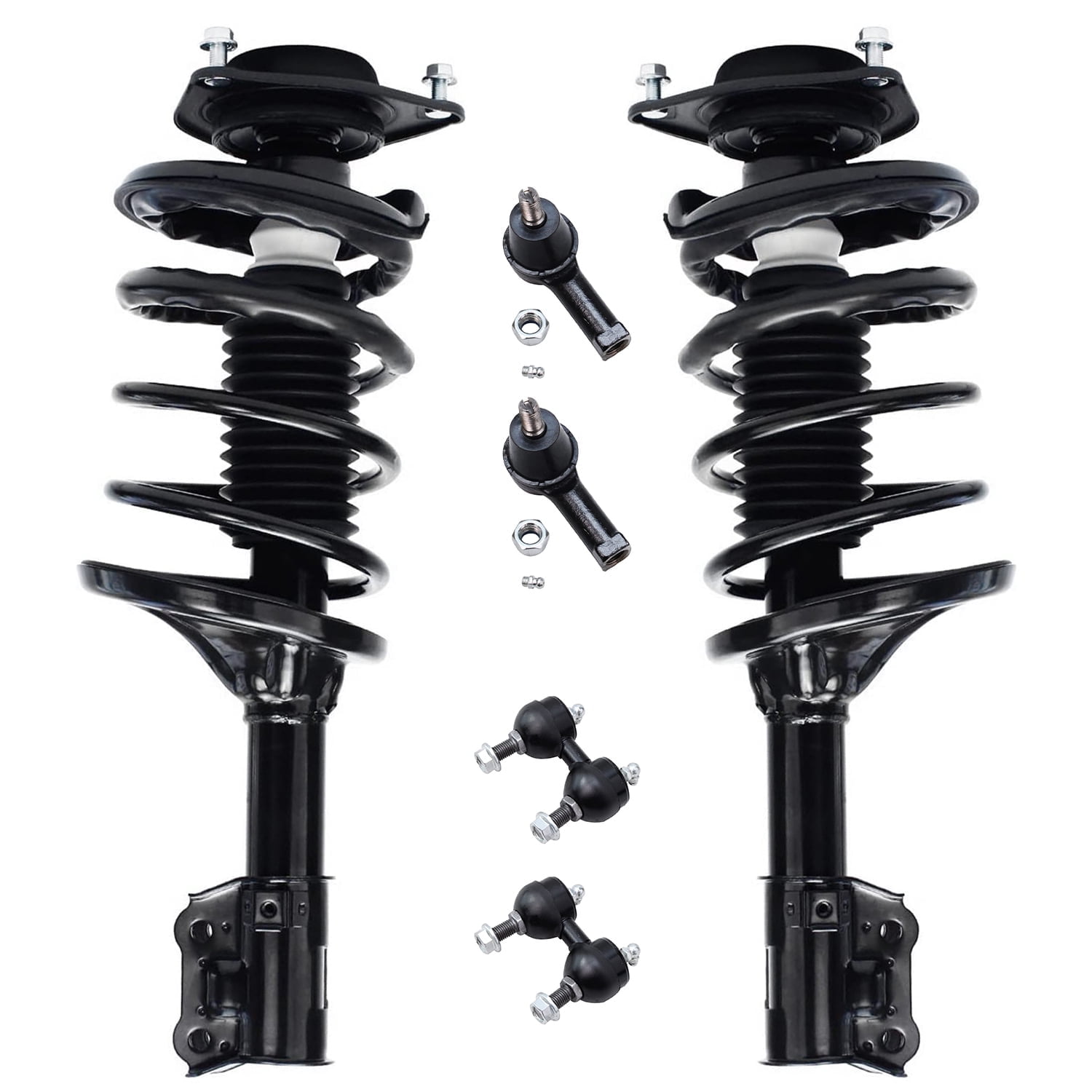 Detroit Axle - Front 6pc Struts Kit for 01-06 Hyundai Elantra, 2 Struts ...