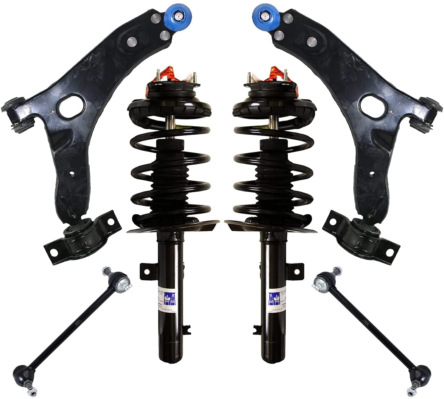 Detroit Axle - Front 6pc Struts Kit for 2006 2007 Ford Focus, Struts ...