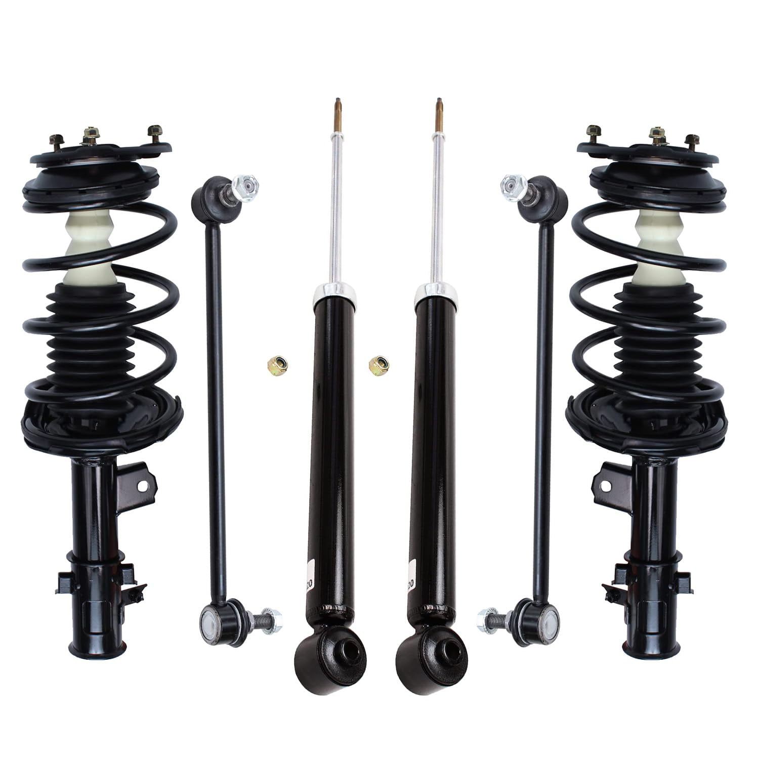 Detroit Axle - Front 6pc Struts Shocks Kit for 2006-2011 Hyundai Accent ...