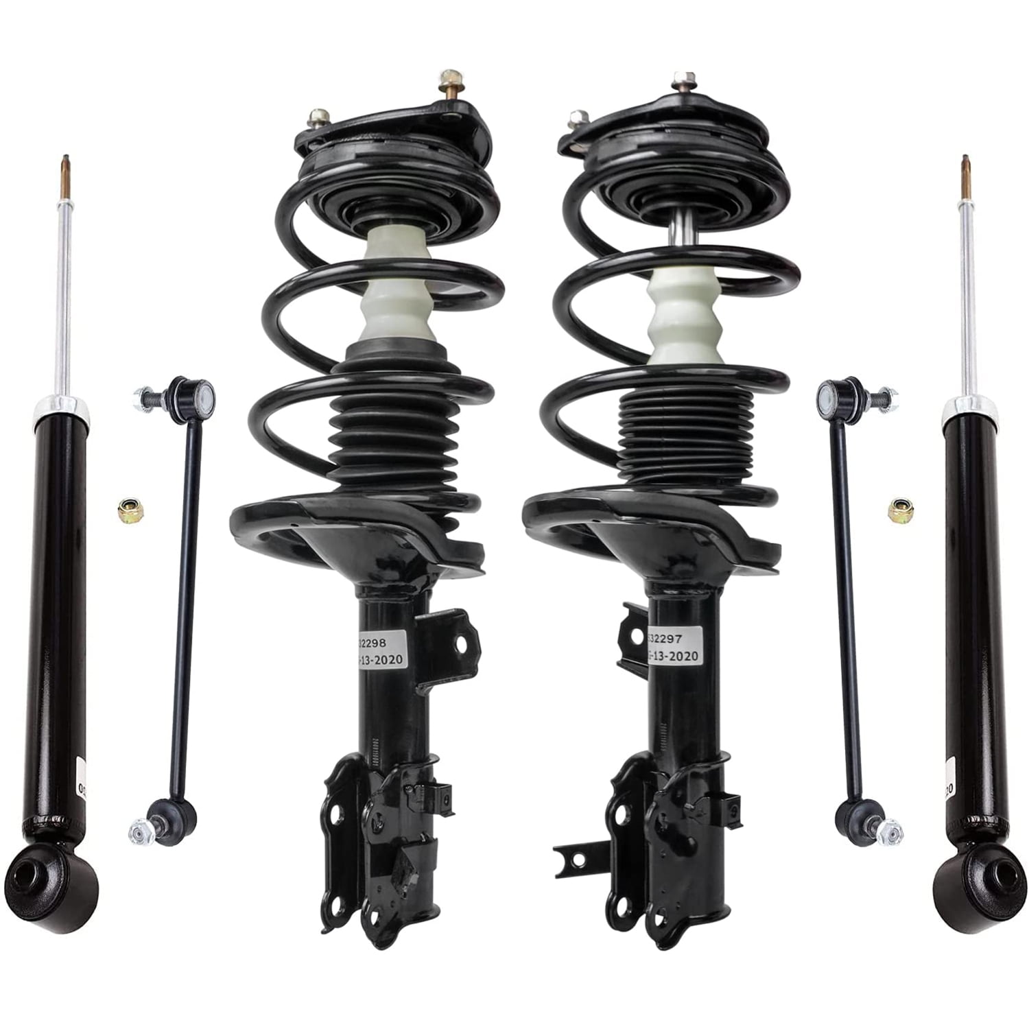 Detroit Axle - Front 6pc Struts Shocks Kit for 2006-2011 Hyundai Accent ...