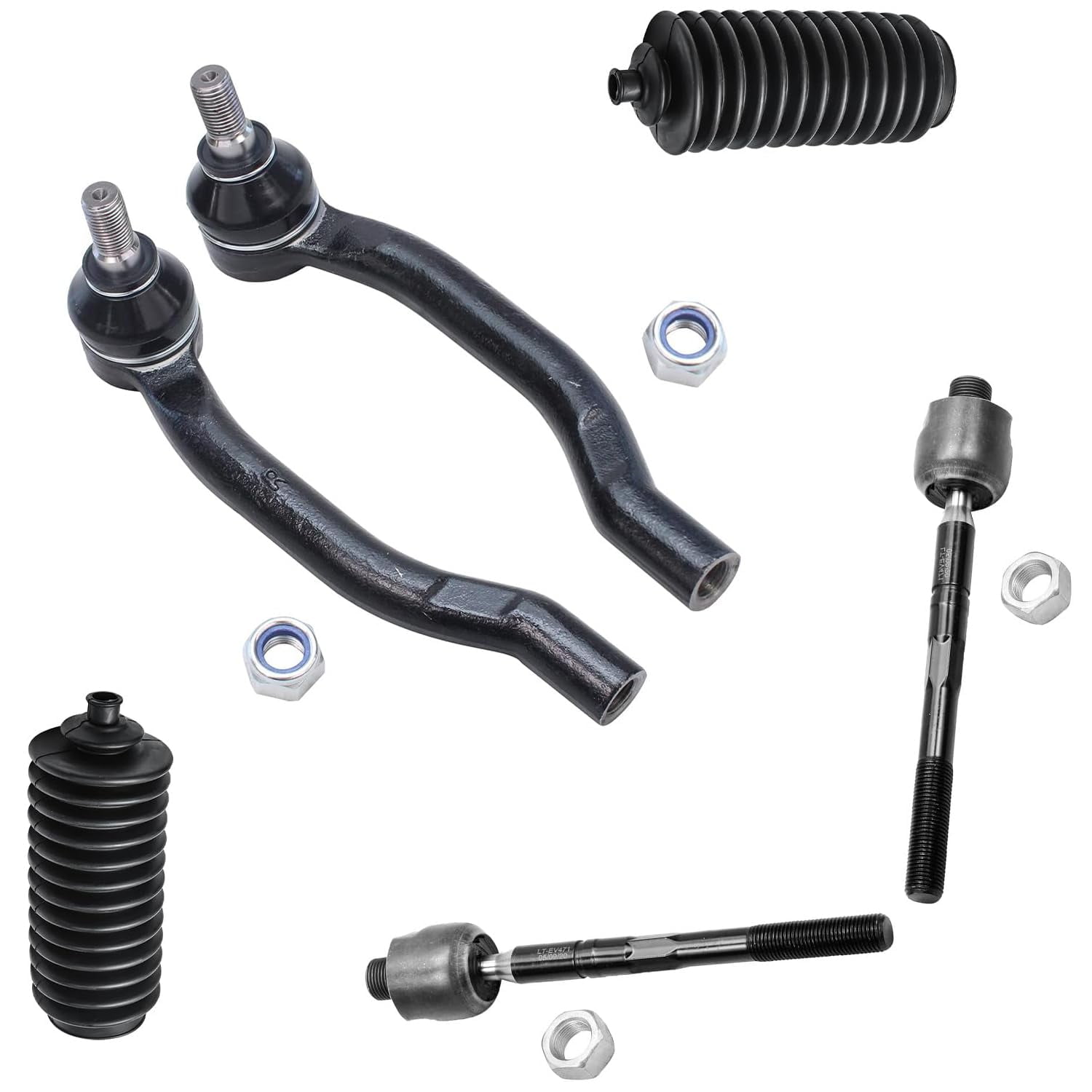 Detroit Axle - Front 6pc Suspension Kit for 01-06 Acura MDX, 03-08 Honda Pilot, 2 Boots 4 Tie ...