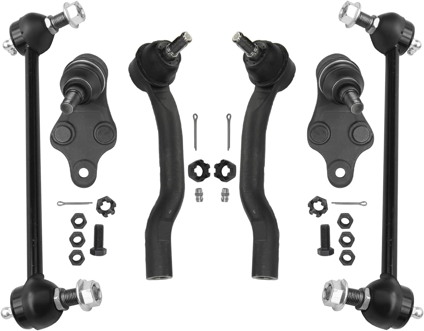 Detroit Axle - Front 6pc Suspension Kit for 13-18 Toyota Avalon, 12-17 ...