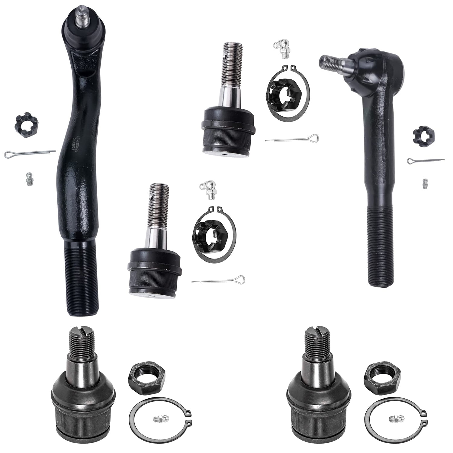 Detroit Axle - Front 6pc Suspension Kit for 4WD 1999-2004 Ford F-250 F ...