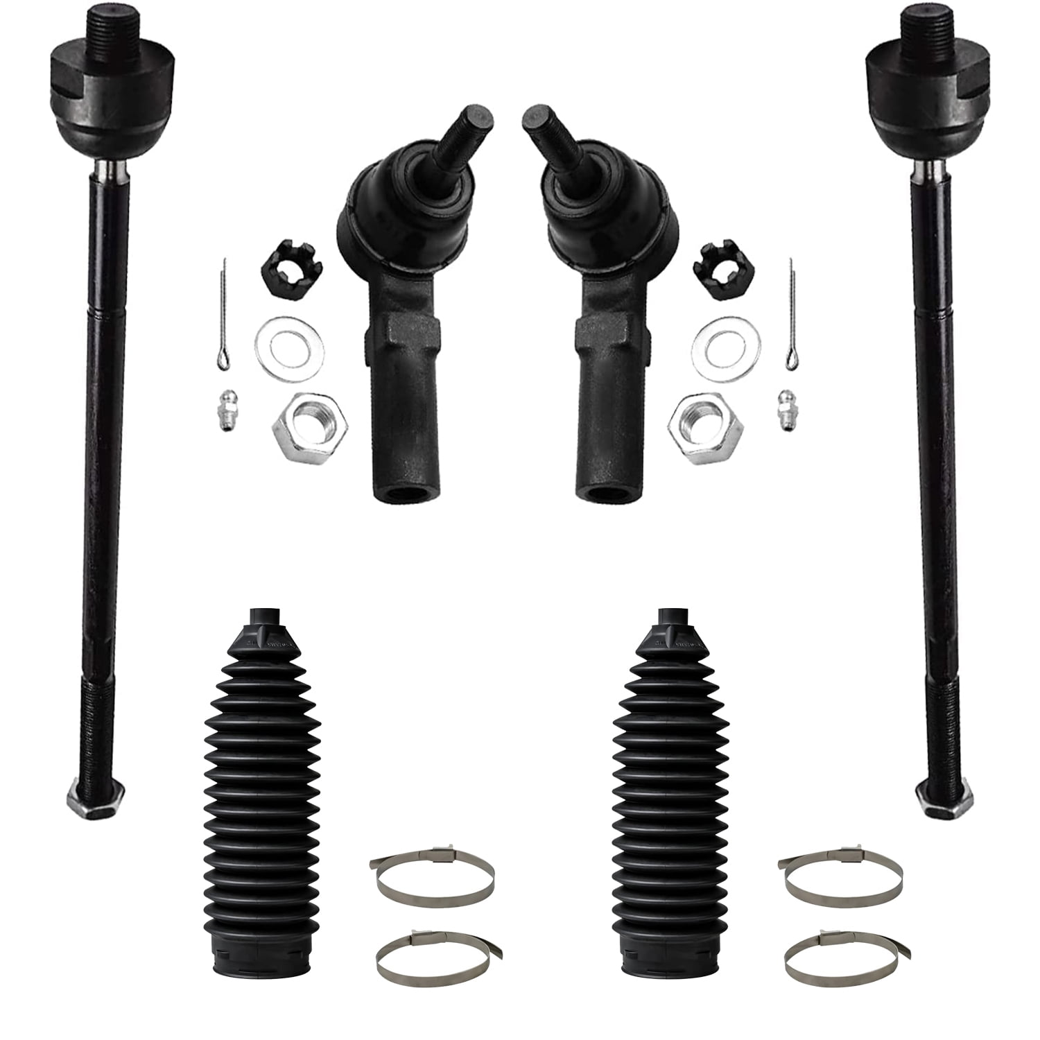 Detroit Axle - Front 6pc Tie Rods Kit for Buick LeSabre Park Avenue ...