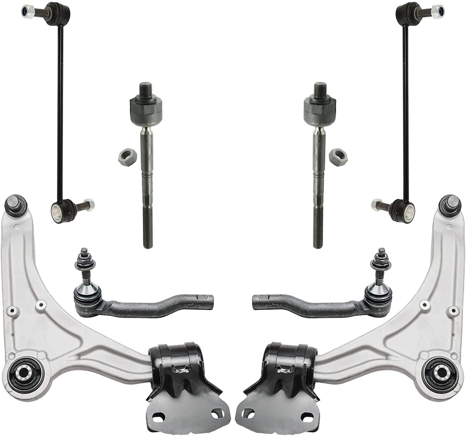 Detroit Axle - 8pc Front Control Arms Kit for 2013-2017 Ford Fusion ...