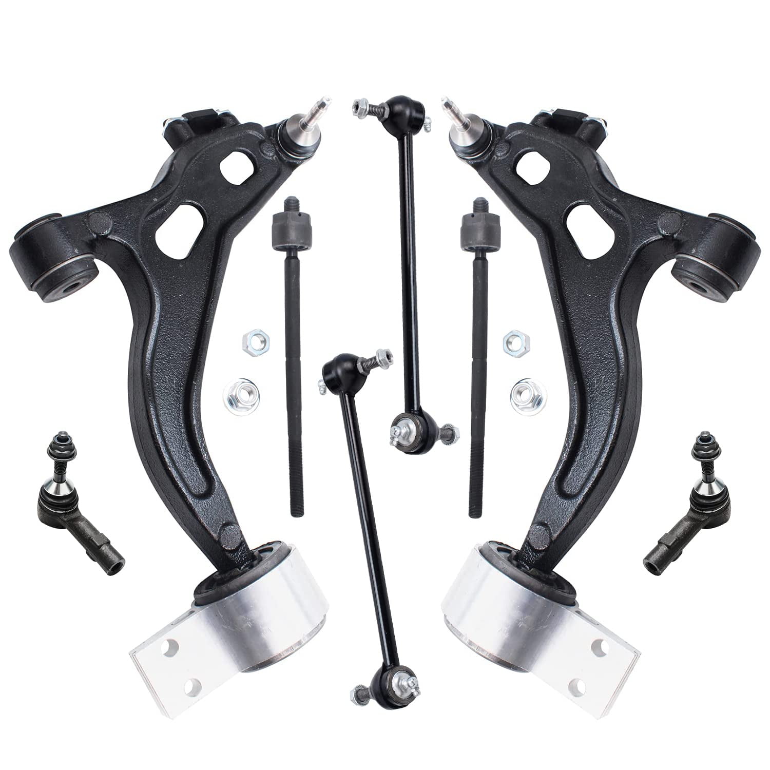 Detroit Axle - Front 8pc Control Arms Kit for AWD 2005-2007 Ford Five ...