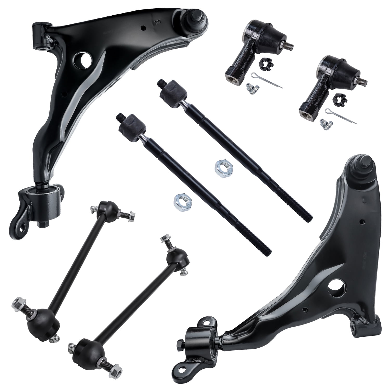 Detroit Axle - Front 8pc Control Arms Kit for Dodge Stratus Sebring ...