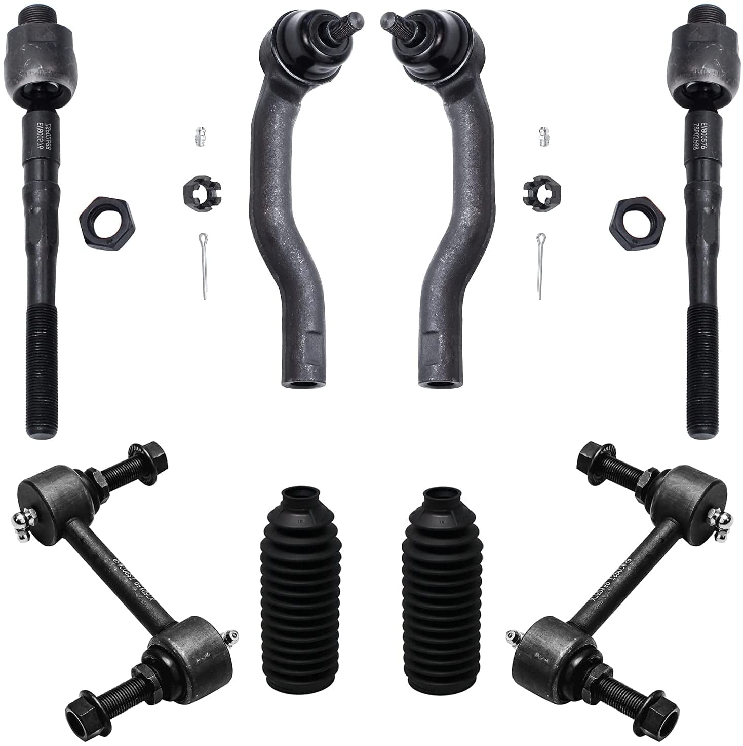 Detroit Axle - Front 8pc Suspension Kit for 07-14 Ford Edge Lincoln MKX ...
