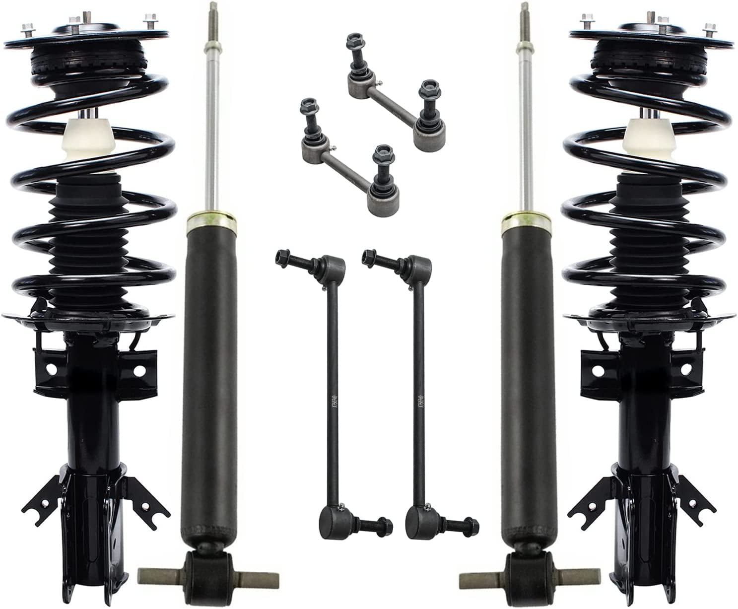 Detroit Axle - Front 8pc Suspension Kit for 13-18 Ford Fusion, Struts w ...