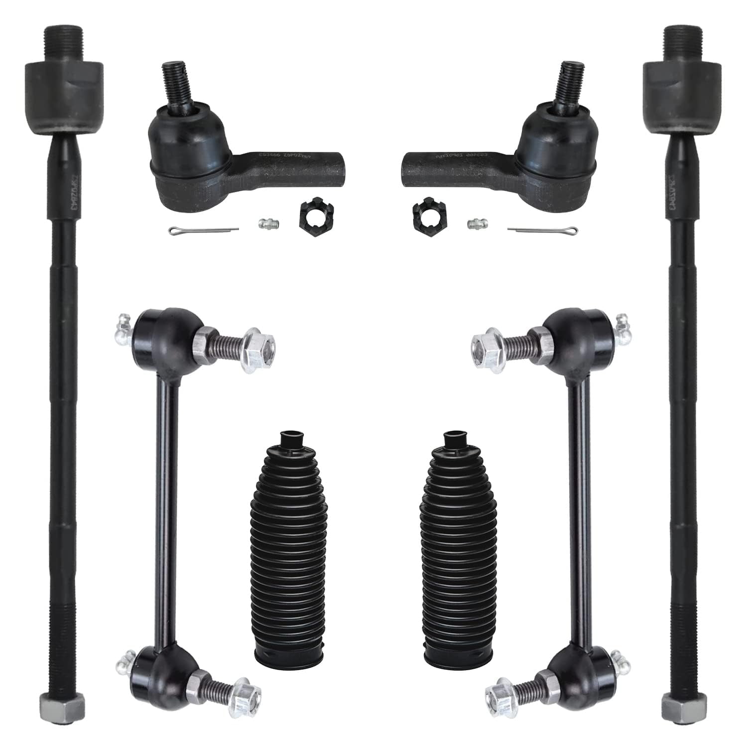 Detroit Axle - Front 8pc Suspension Kit for 96-04 Nissan Pathfinder, 97-03 Infiniti Qx4, Lower ...