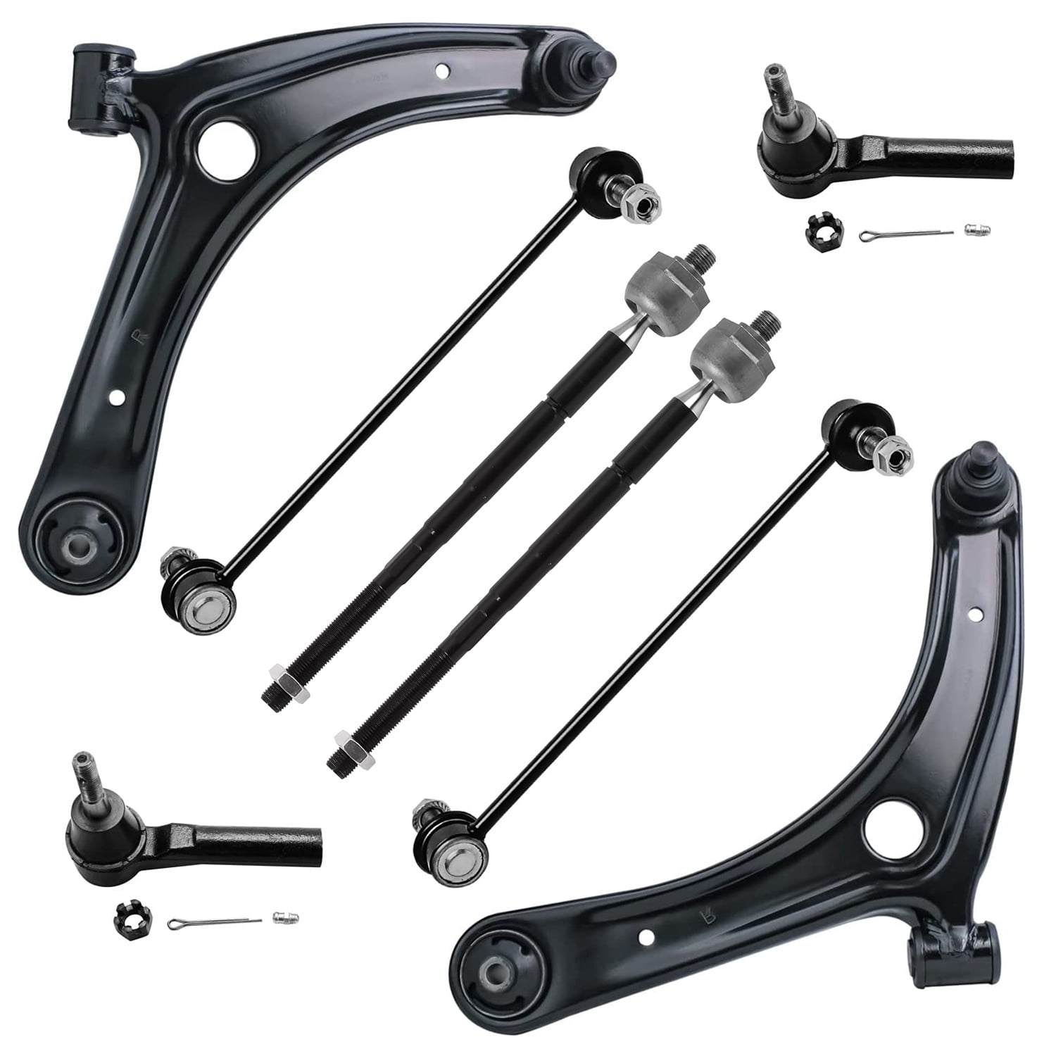 Detroit Axle - 8pc Front Suspension Kit for Dodge, Jeep 2007-2012 ...