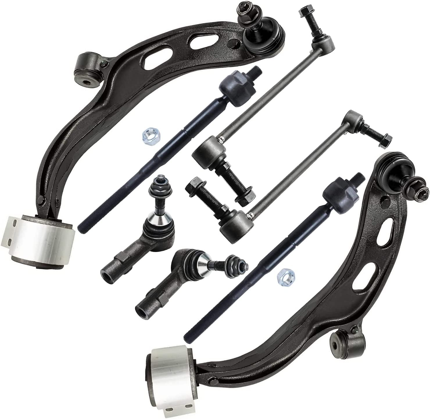 Detroit Axle - Front 8pc Suspension Kit for Ford Flex Taurus Lincoln ...