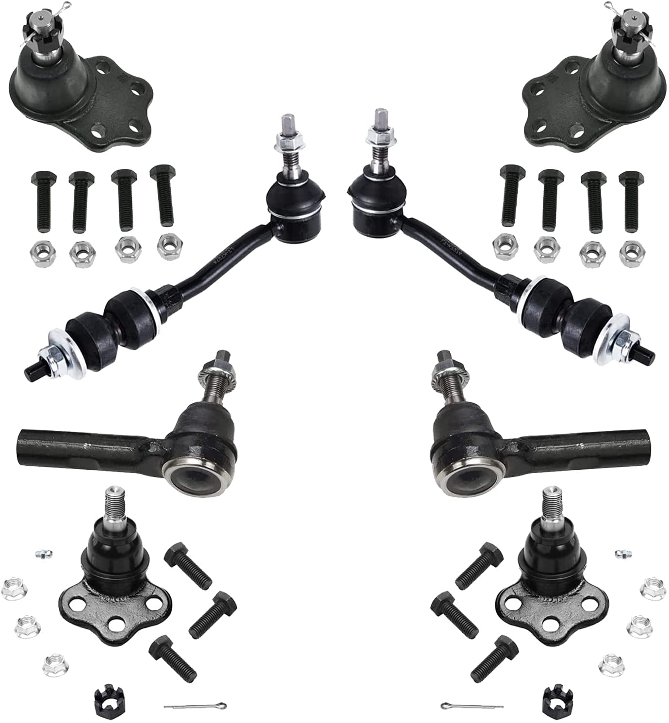 Detroit Axle - Front 8pc Suspension Kit for RWD 2000-2003 Dodge Dakota ...