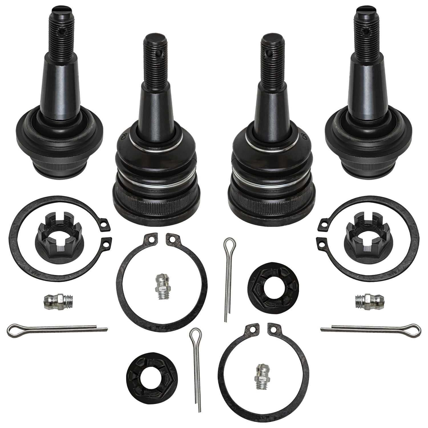 Detroit Axle - Front 4pc Ball Joints for Chevy Silverado GMC Sierra ...