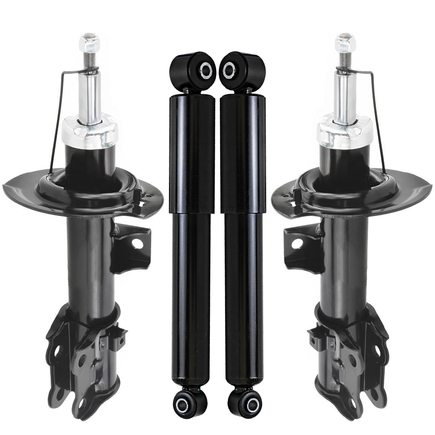 Detroit Axle - Front Bare Struts Assembly Rear Shock Absorbers ...