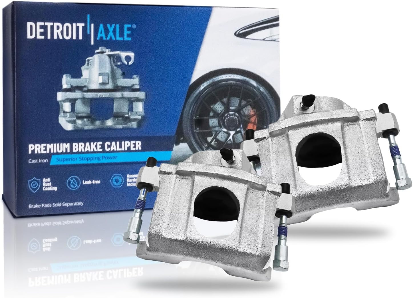 Detroit Axle - Front Brake Calipers for Ford LTD Crown Victoria Mustang ...