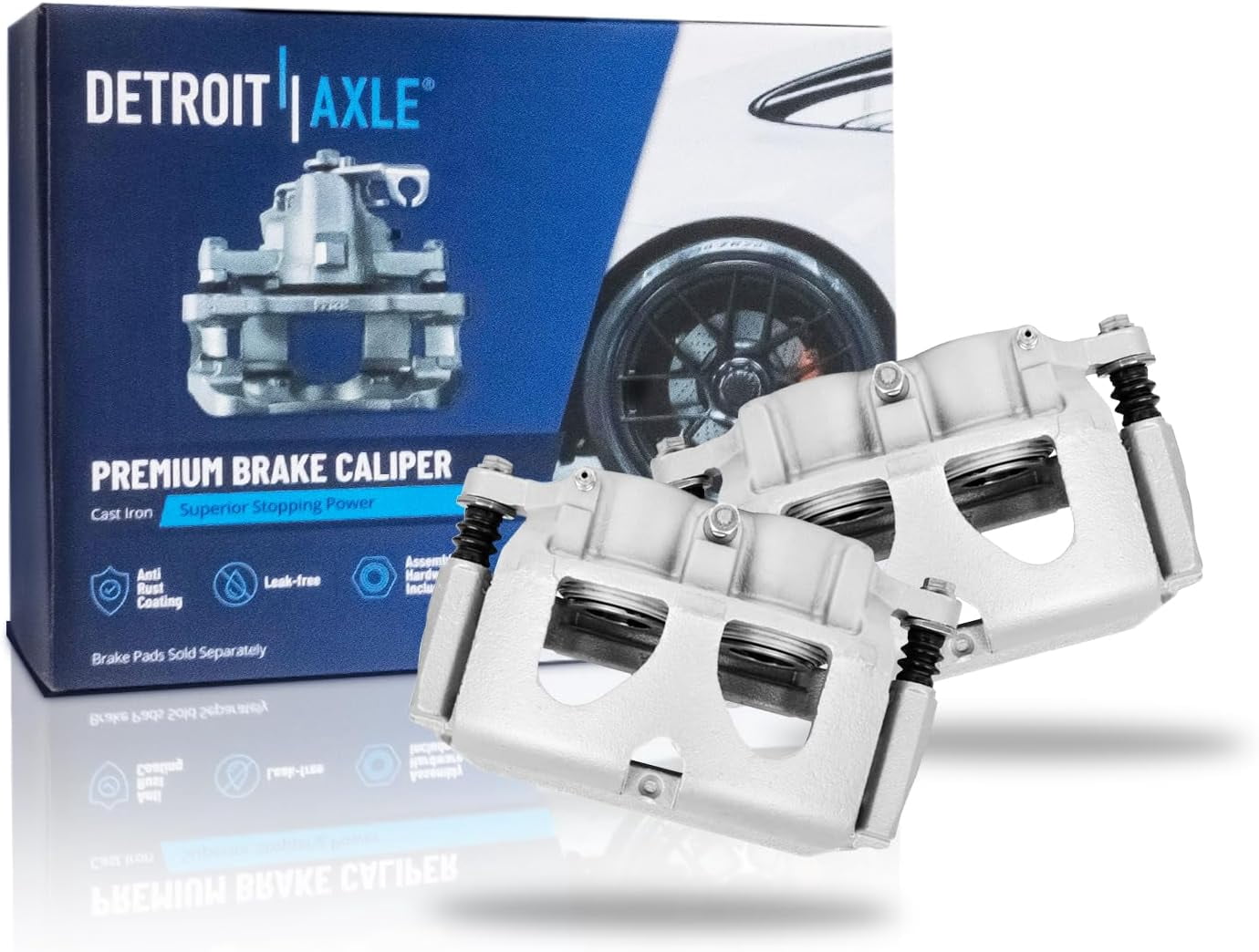 Detroit Axle - Front Brake Calipers for 19-24 Ram 1500, 2pc Disc Brake ...