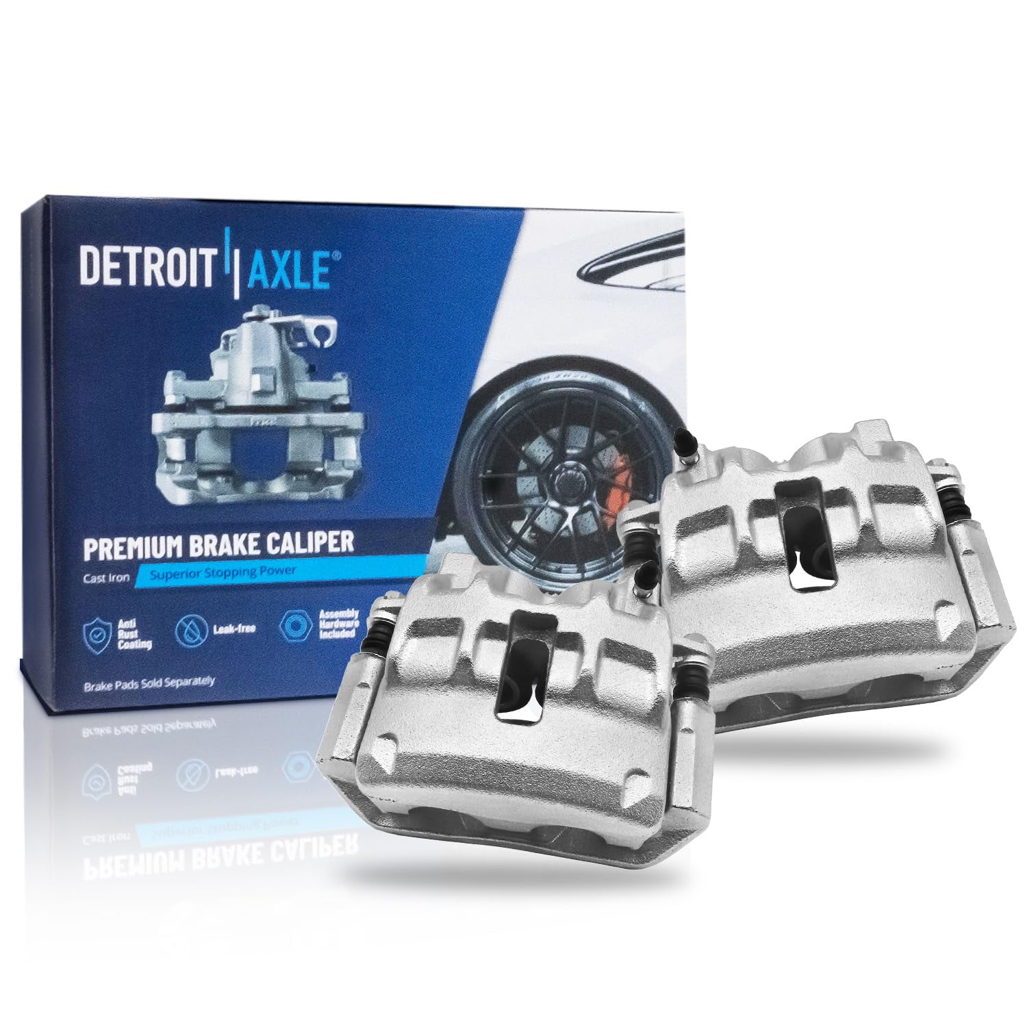 Detroit Axle - Front Brake Calipers for 2000-2002 Land Rover Discovery ...