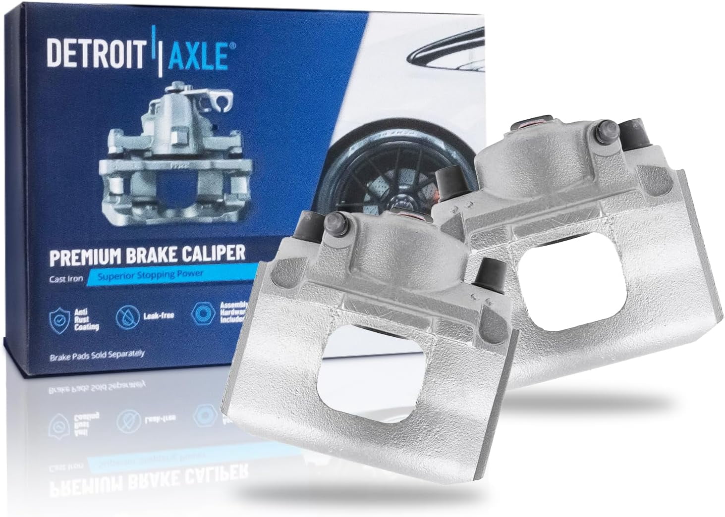 Detroit Axle - Front Brake Calipers for Ford 1986-1992 Taurus Mercury ...