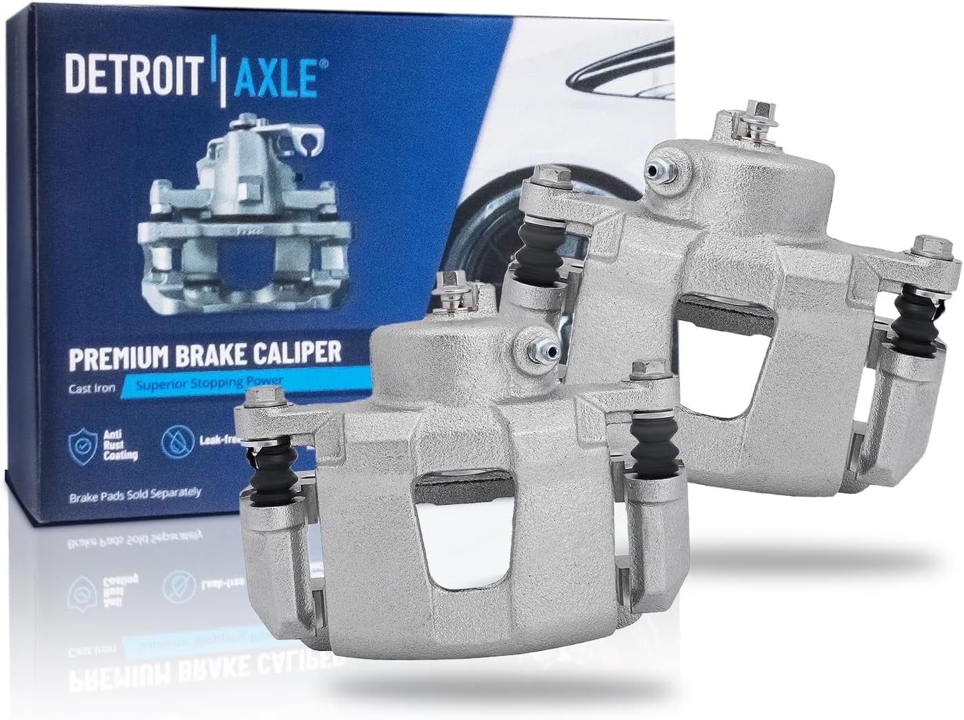 Detroit Axle - Front Brake Calipers w/ Brackets Replacement for Chevy ...