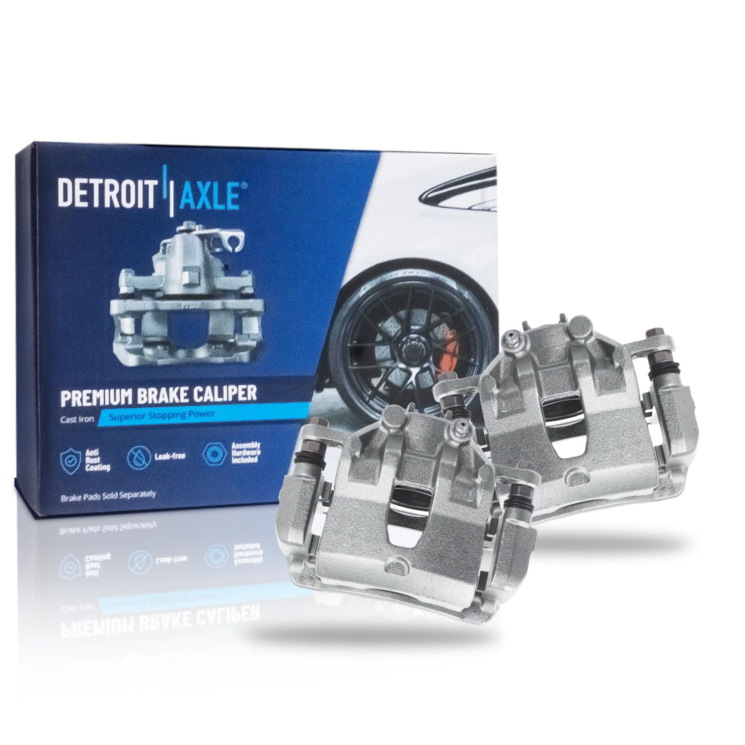 Detroit Axle - Front Brake Calipers with Brackets Replacement for 2012 ...