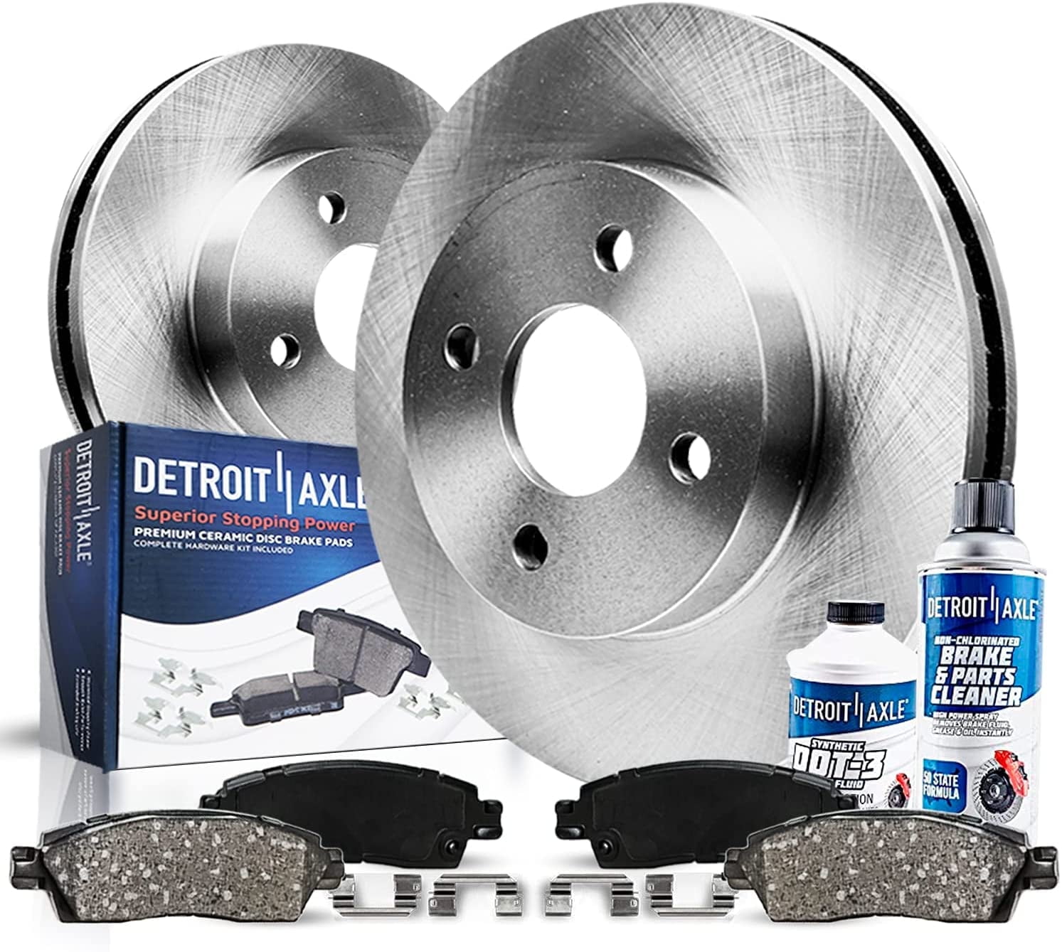 Detroit Axle - Front Brake Kit for 11-19 Ford Fiesta Brake Rotors ...