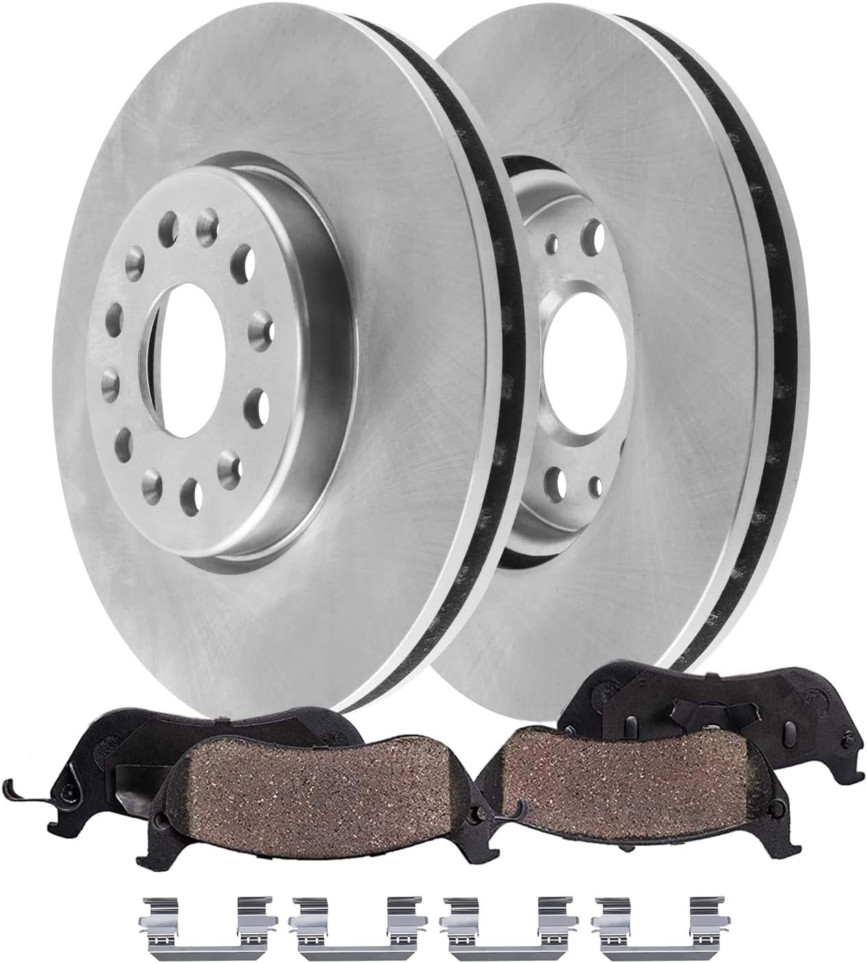 Detroit Axle - Front Brake Kit for GMC Acadia Chevy Traverse Blazer ...