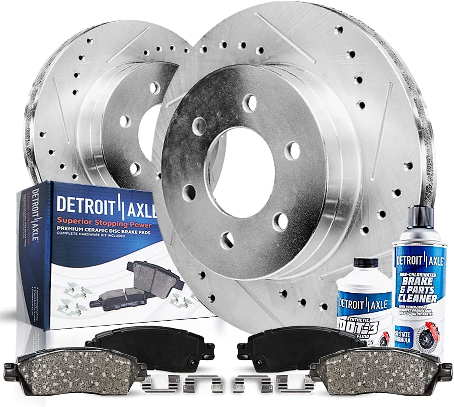 Free Shipping! Detroit Axle - Front Brake Kit for 1996-2002 Toyota ...