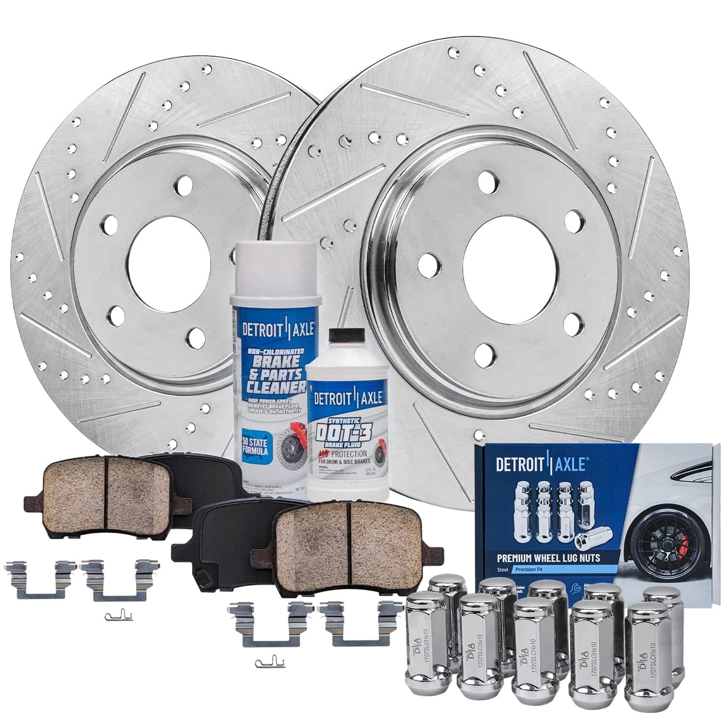 Detroit Axle - Front Brake Kit for Chevrolet Malibu Pontiac G6 Saturn ...