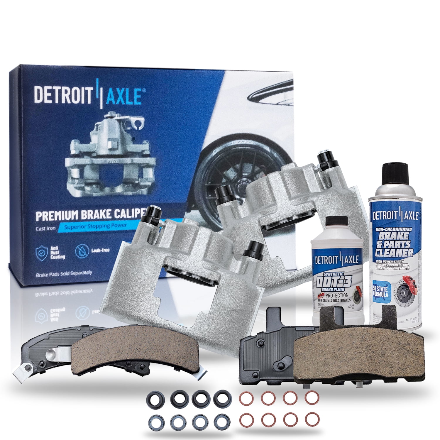 Detroit Axle - Front Brake Kit for Chevy GMC Express Savana 1500 2500 C1500 C2500 K1500 K2500 ...