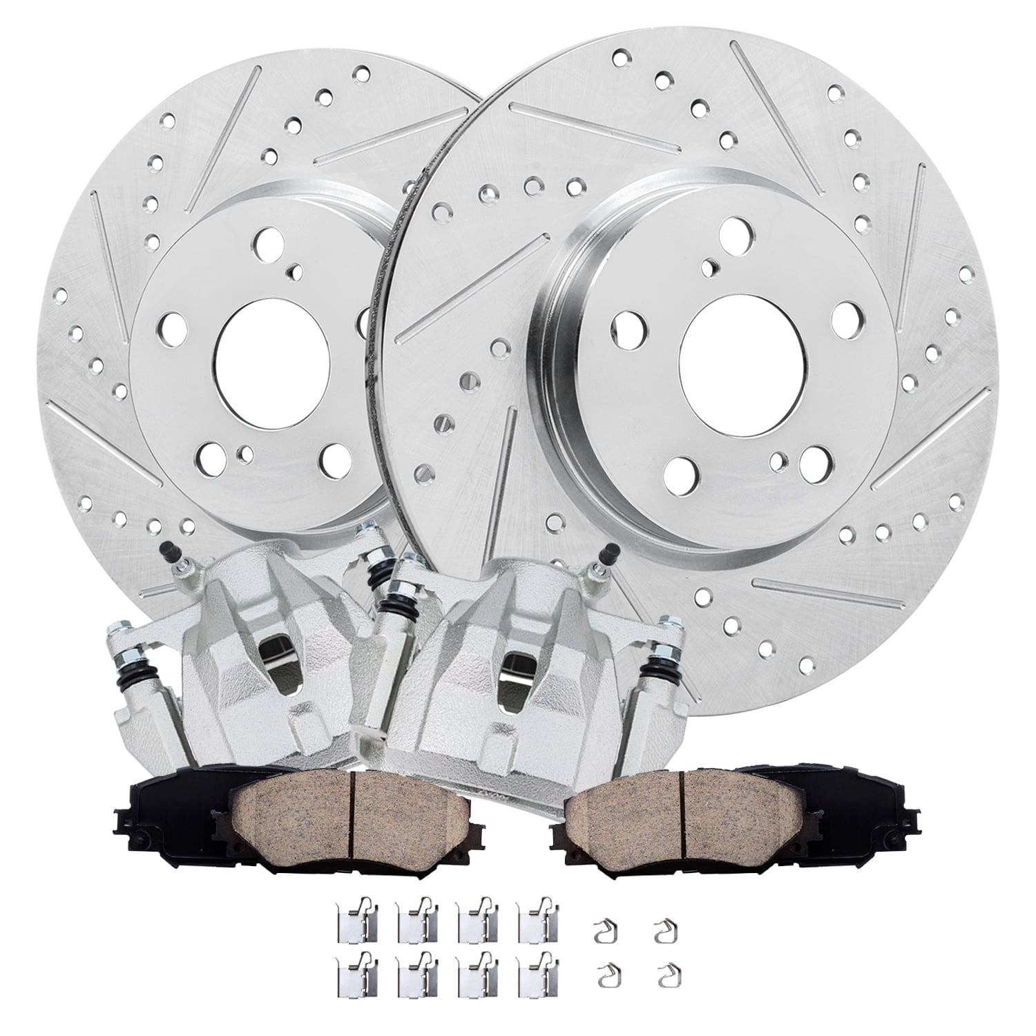 Detroit Axle - Front Brake Kit for Toyota Corolla Matrix Pontiac Vibe ...