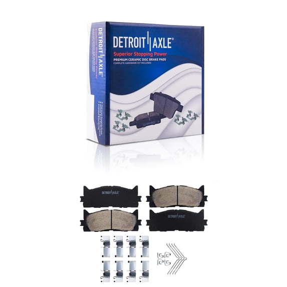 Detroit Axle Front Brake Pads, Ceramic, Fits Toyota Avalon 2008-2018 ...
