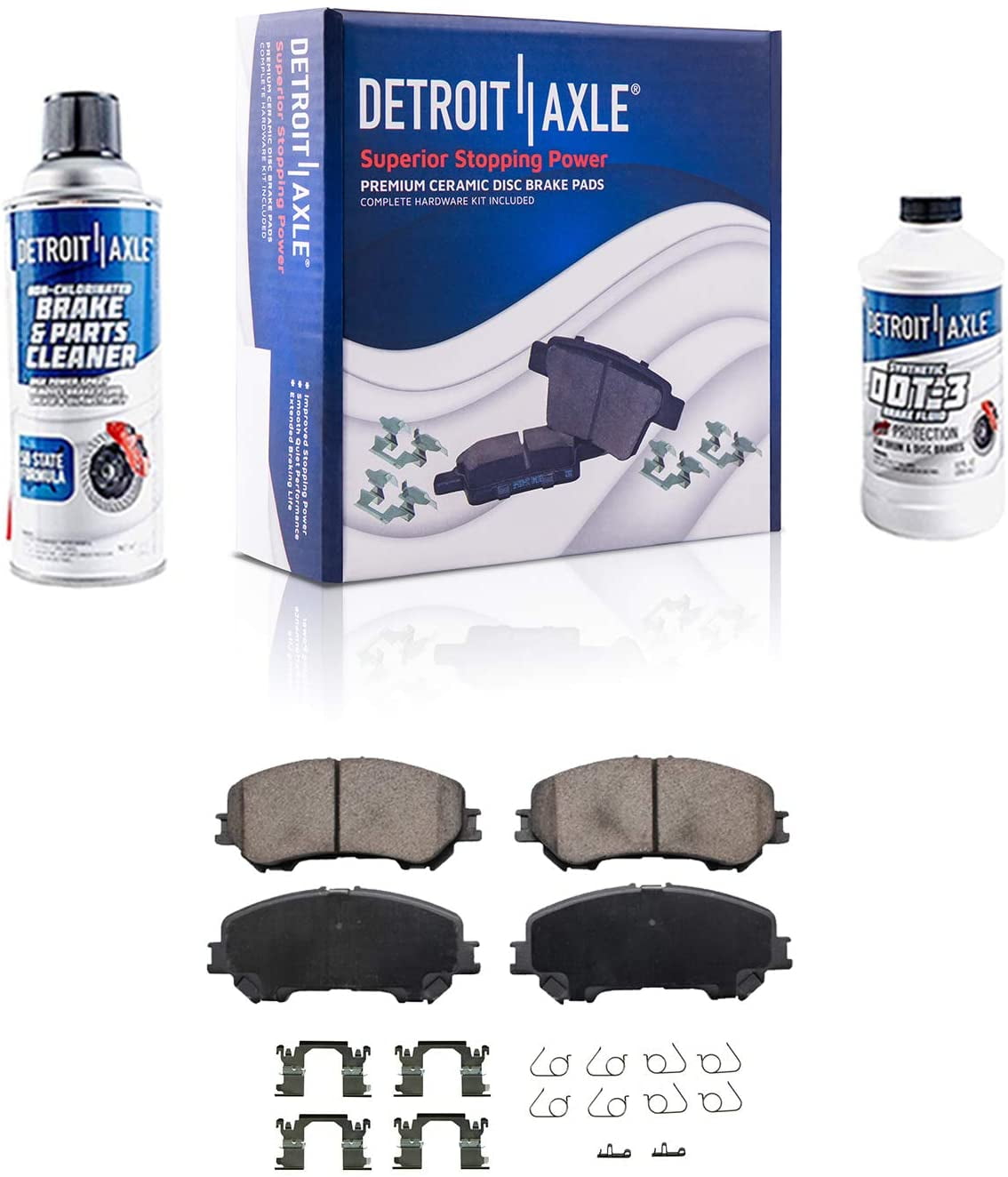 Detroit Axle - Front Brake Pads for 14-20 Nissan Rogue, 17-21 Rogue ...