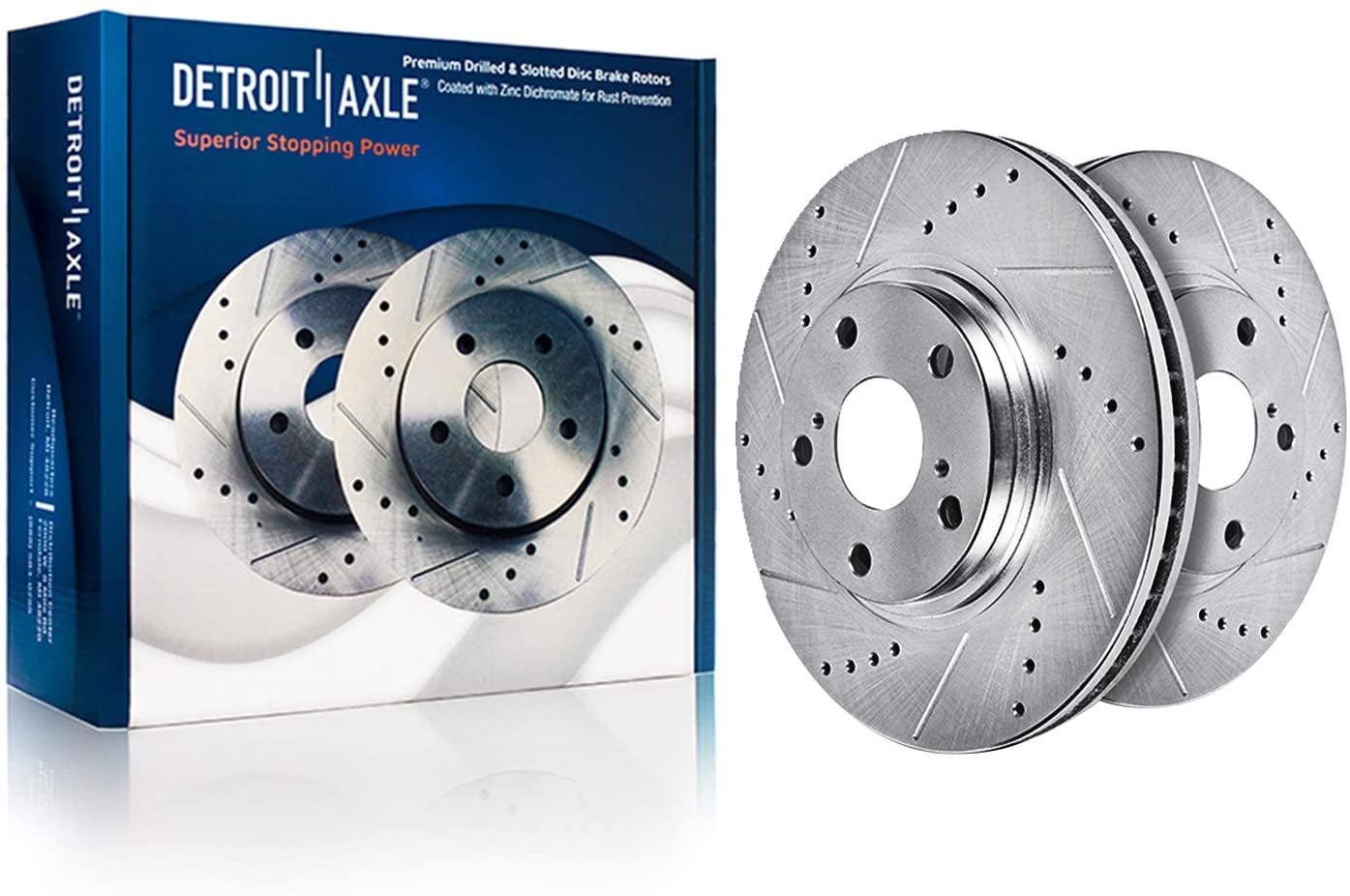 Detroit Axle - Front Brake Rotors for Hyundai Elantra Veloster Kia ...